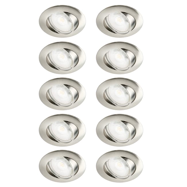 Kit 10 Spots à Encastrer Orientable Clane Gu10 Blanc Neutre Inspire
