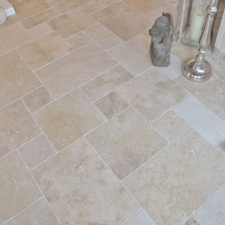 Travertin sol intérieur/éxtieur nuances de beige classic opus ...