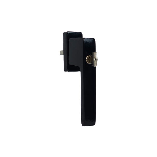 Poignée de fenêtre à clé KINTECH Reka, aluminium noir | Leroy Merlin Poignée de fenêtre à clé KINTECH Reka, aluminium noir | Leroy Merlin