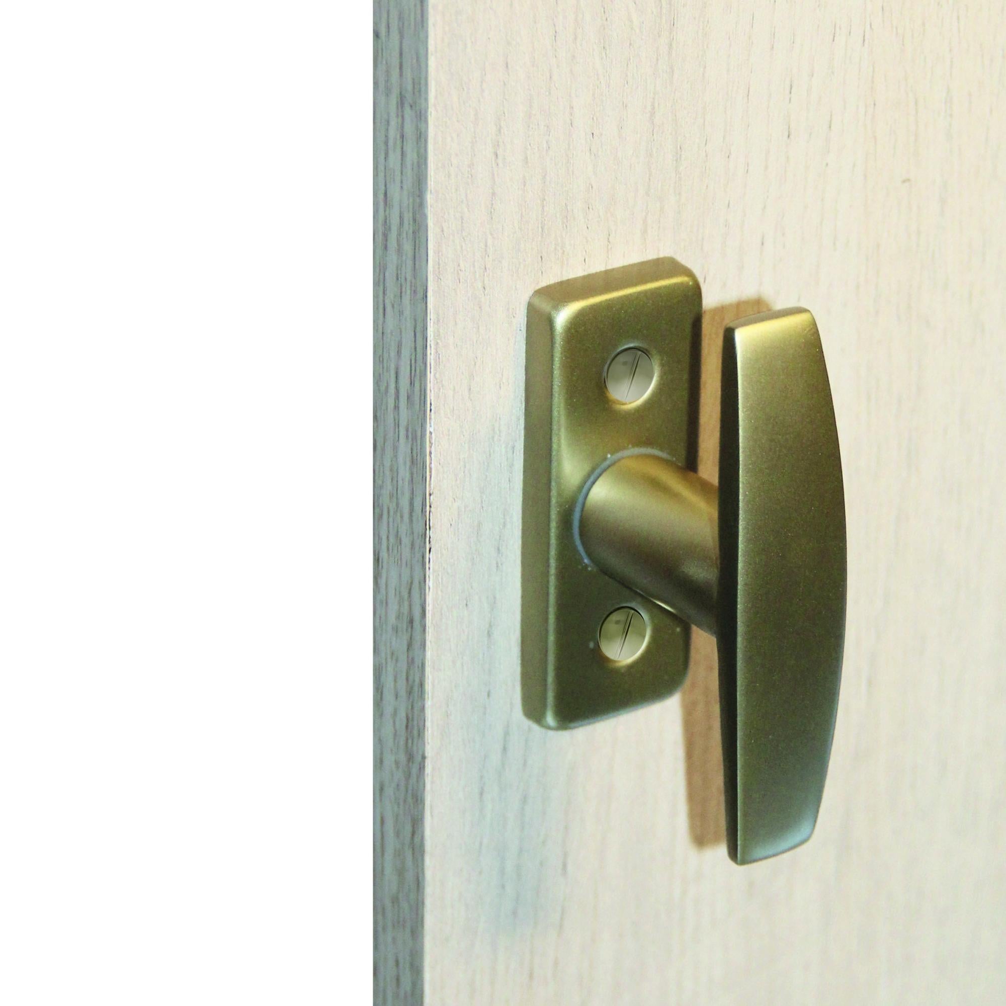 Crémone de fenêtre LINEA BERTOMANI Joffrin, aluminium laiton satiné ...