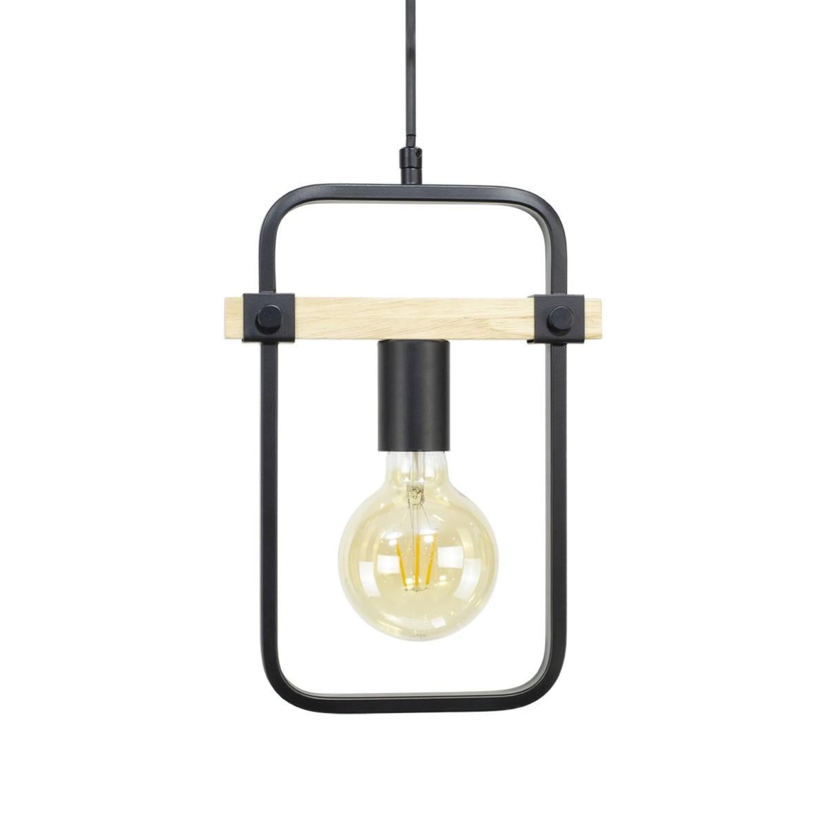 Suspension Fouli, acier, noir, Diam.22 cm, E27 | Leroy Merlin