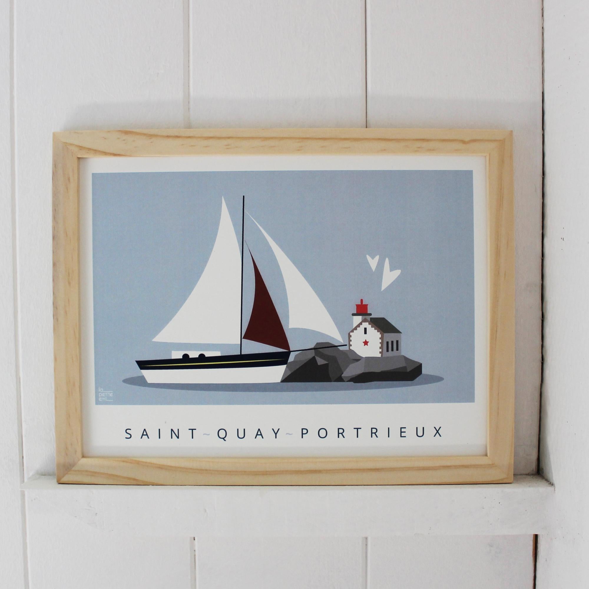 Affiche St-Quay Harbour 30x40 cm | Leroy Merlin