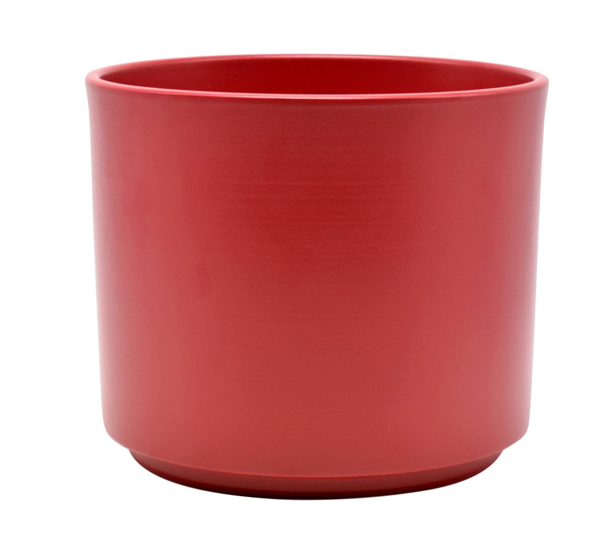 Cache-pot Céramique Mat Rouge, D32 H27cm | Leroy Merlin