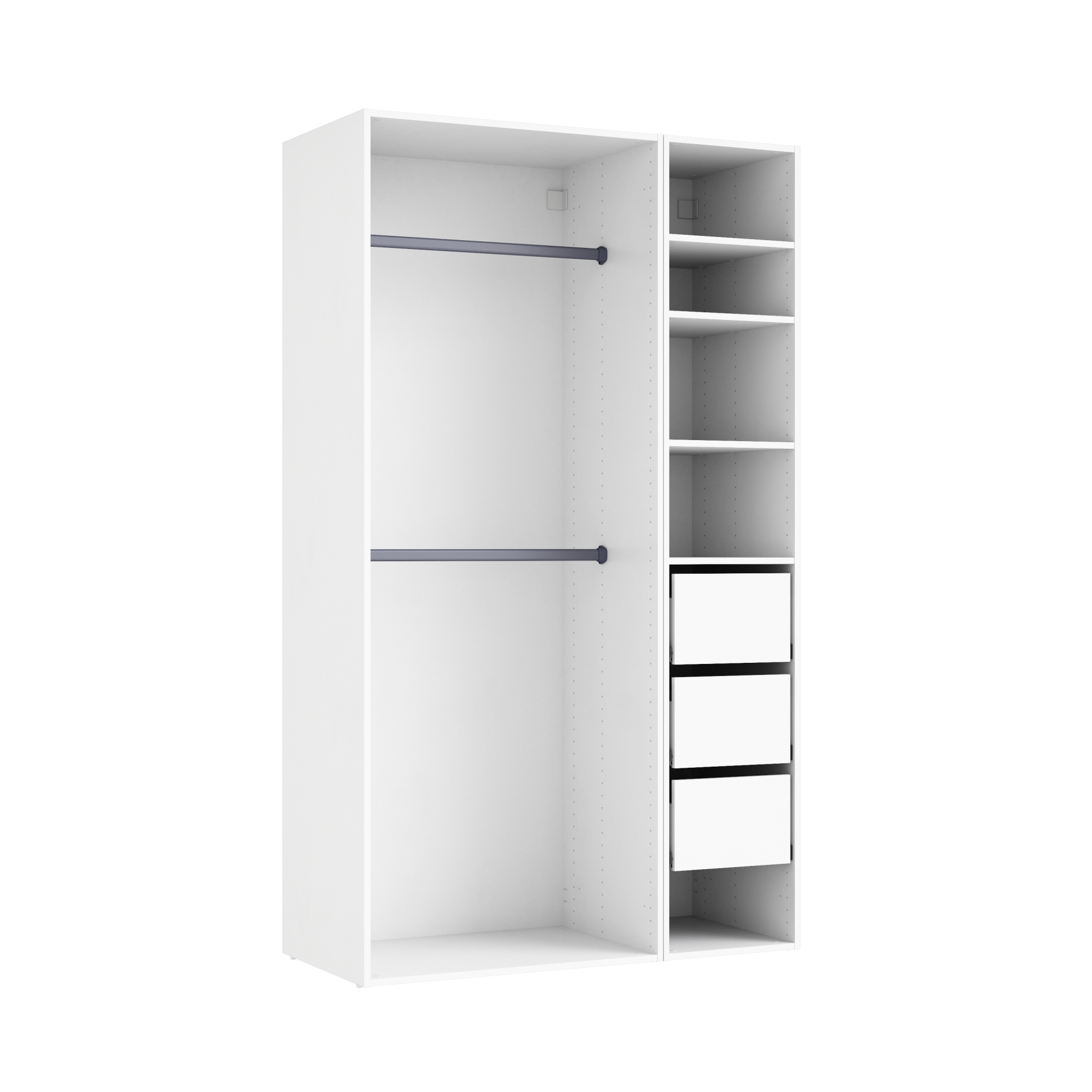 Dressing SPACEO Evo'm blanc H.204.8 x l.120 x P.54 cm | Leroy Merlin