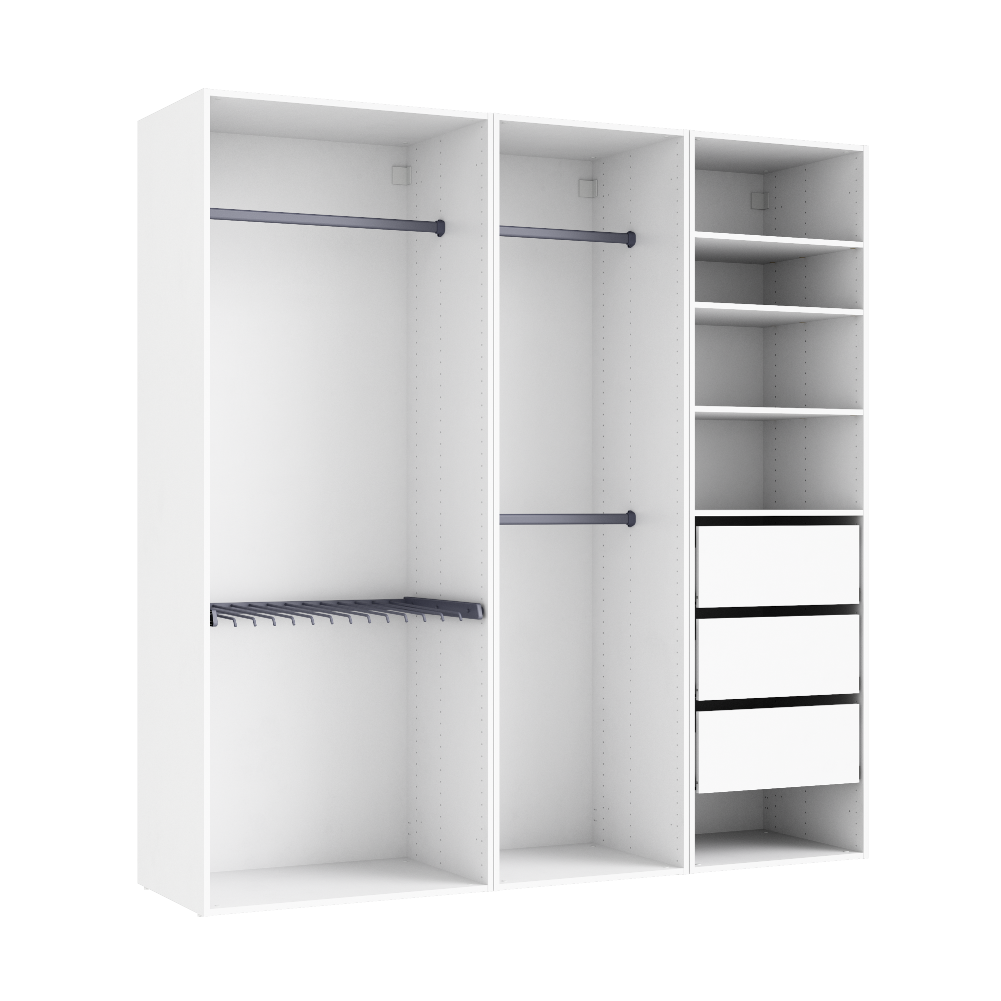 Dressing SPACEO Evo'M blanc H.204.8 x l.200 x P.54 cm | Leroy Merlin
