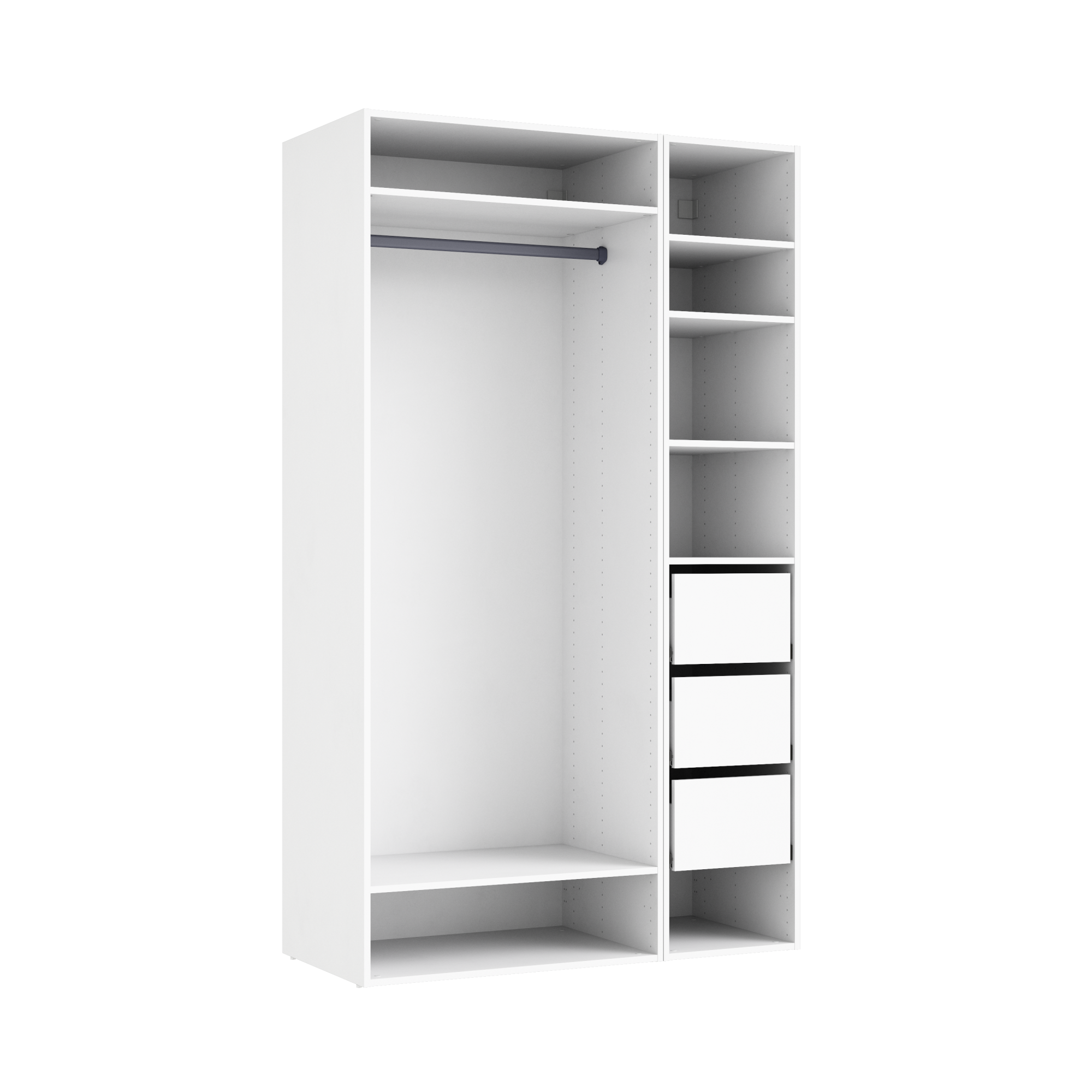 Dressing SPACEO Evo'M blanc H.204.8 x l.120 x P.54 cm | Leroy Merlin
