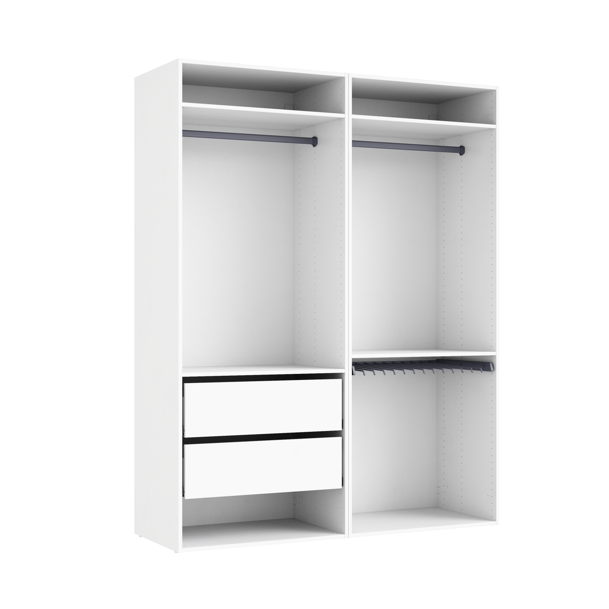 Dressing SPACEO Evo'M blanc H.204.8 x l.160 x P.54 cm | Leroy Merlin