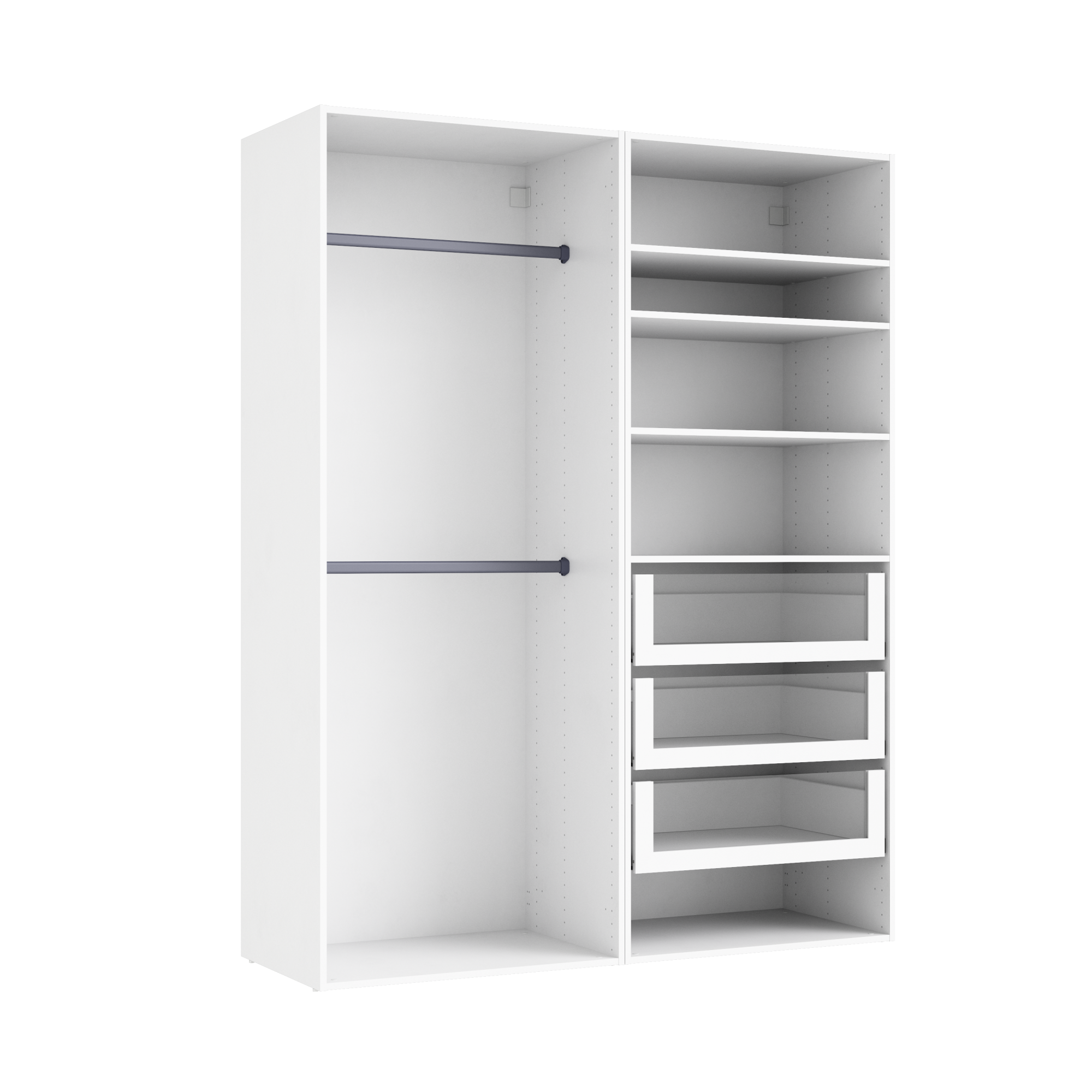 Dressing SPACEO Evo'M blanc H.204.8 x l.160 x P.54 cm | Leroy Merlin