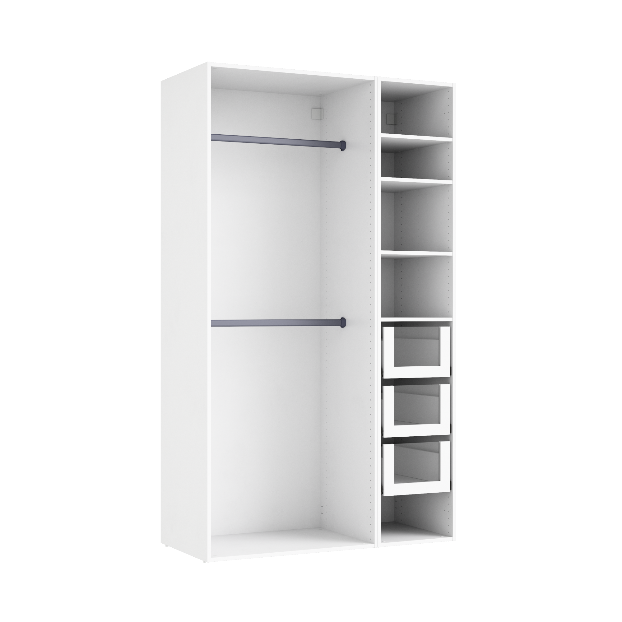 Dressing SPACEO Evo'M blanc H.204.8 x l.120 x P.54 cm | Leroy Merlin