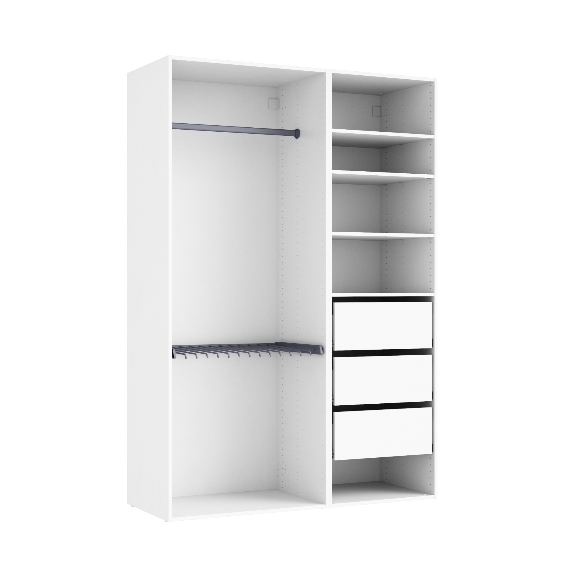 Dressing SPACEO Evo'm blanc H.204.8 x l.140 x P.54 cm | Leroy Merlin
