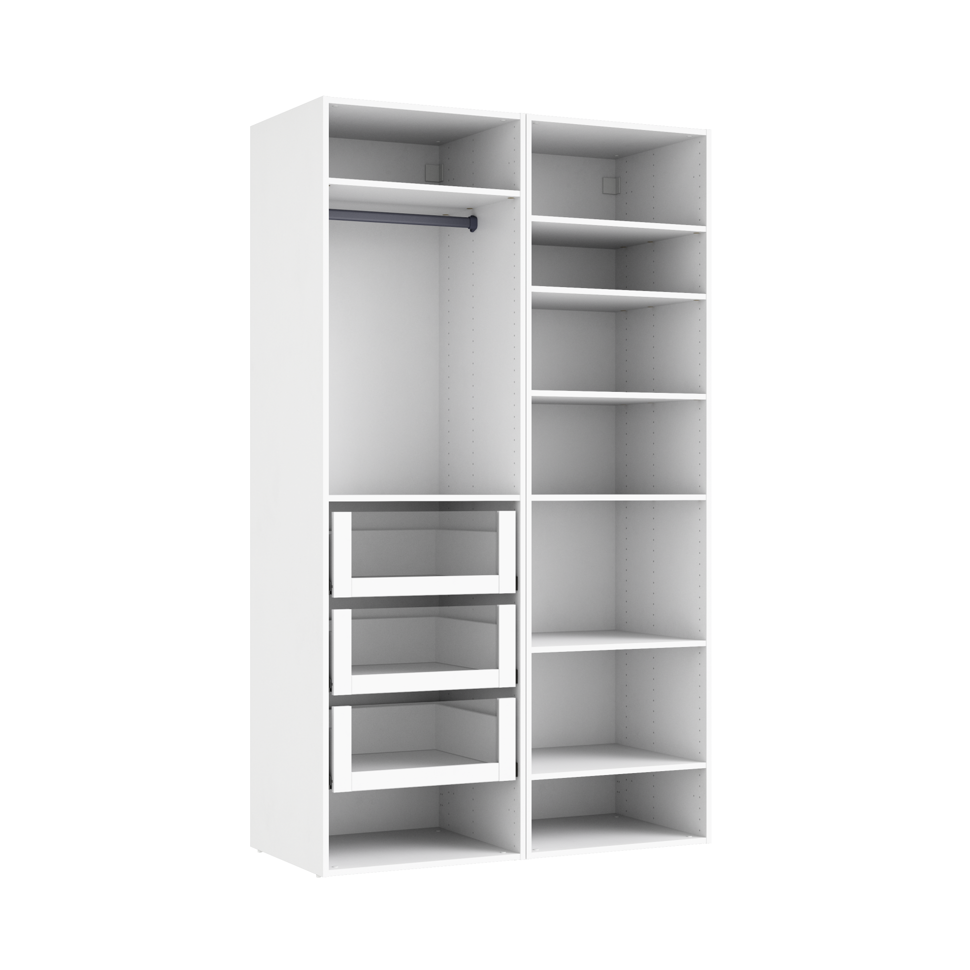 Dressing SPACEO Evo'M blanc H.204.8 x l.120 x P.54 cm | Leroy Merlin