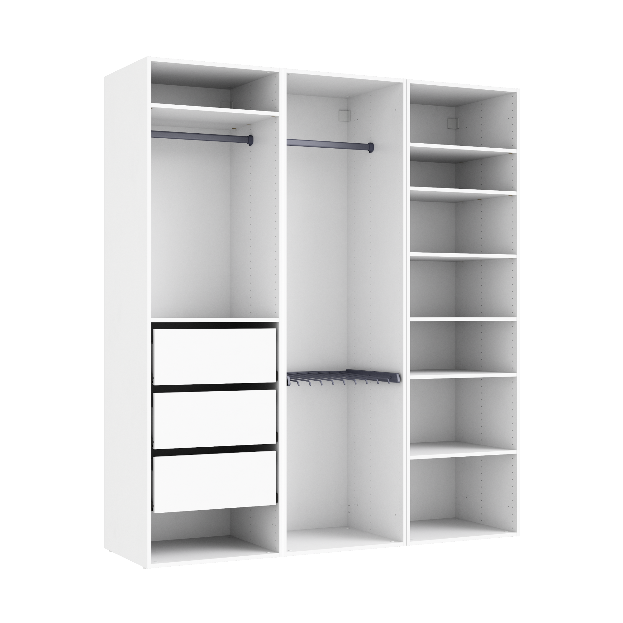 Dressing SPACEO Evo'm blanc H.204.8 x l.180 x P.54 cm | Leroy Merlin