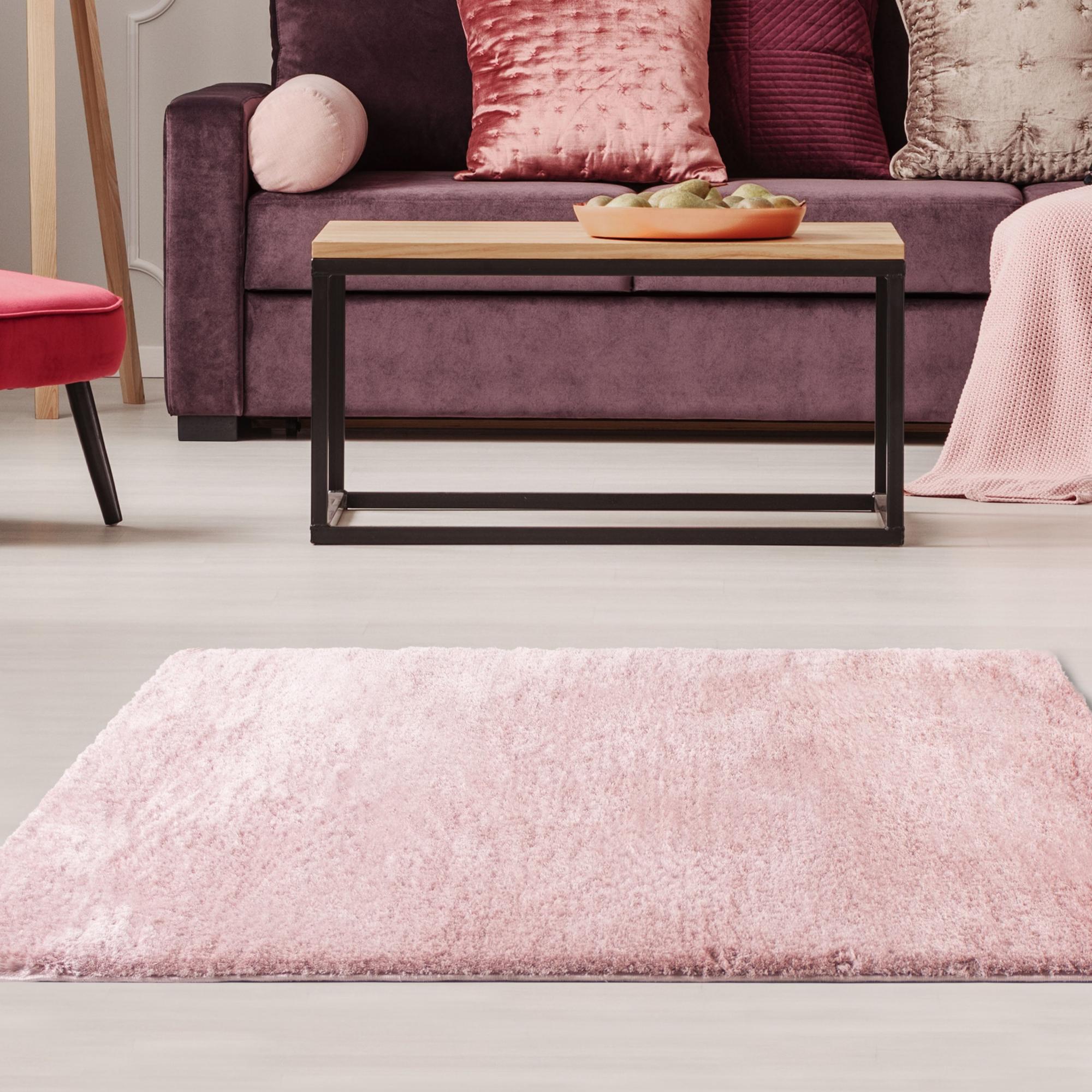 Tapis intérieur rose rectangulaire, l.60 x L.90 cm Cocoon | Leroy Merlin