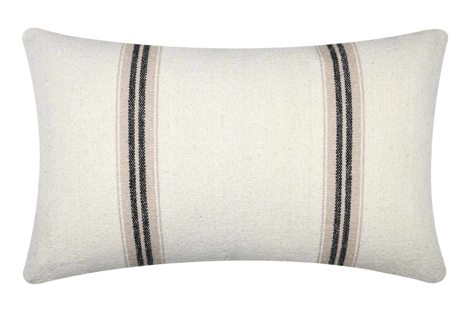 Coussin Montauban noir 40X60 cm | Leroy Merlin