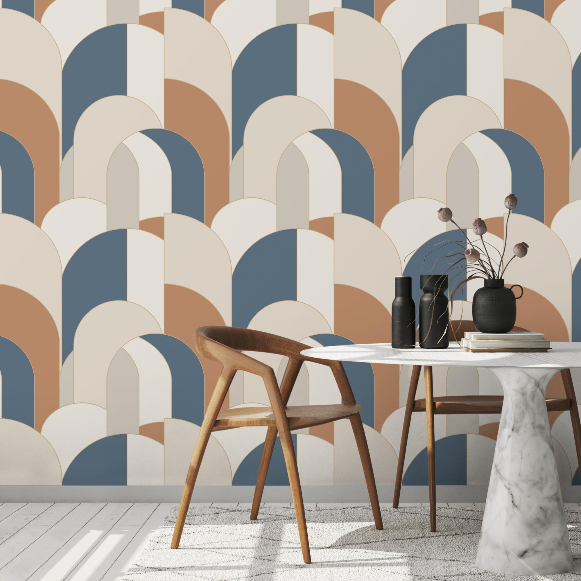 Papier peint intissé Lugano multicolore | Leroy Merlin