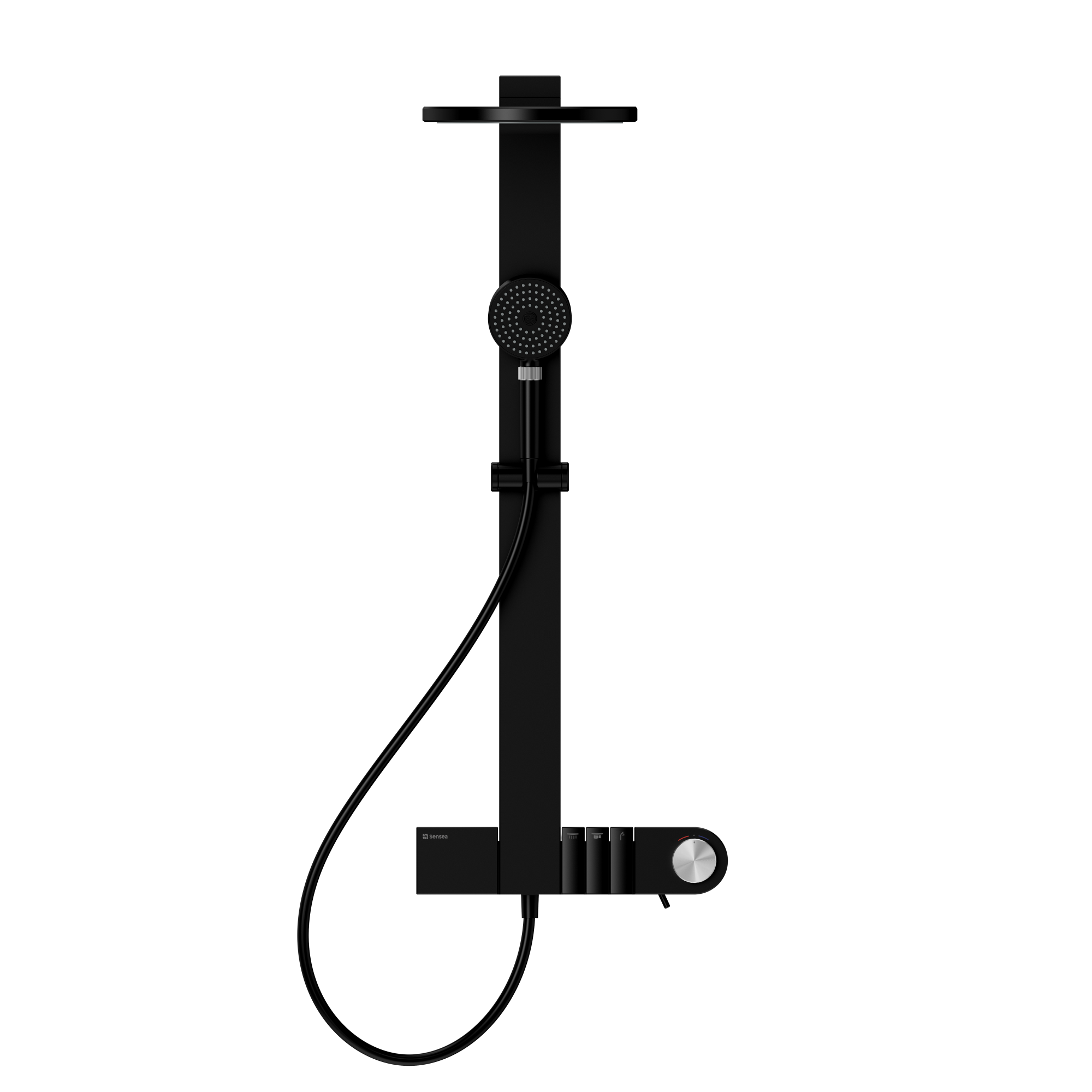 Colonne de douche mécanique, SENSEA Neo , Noir | Leroy Merlin