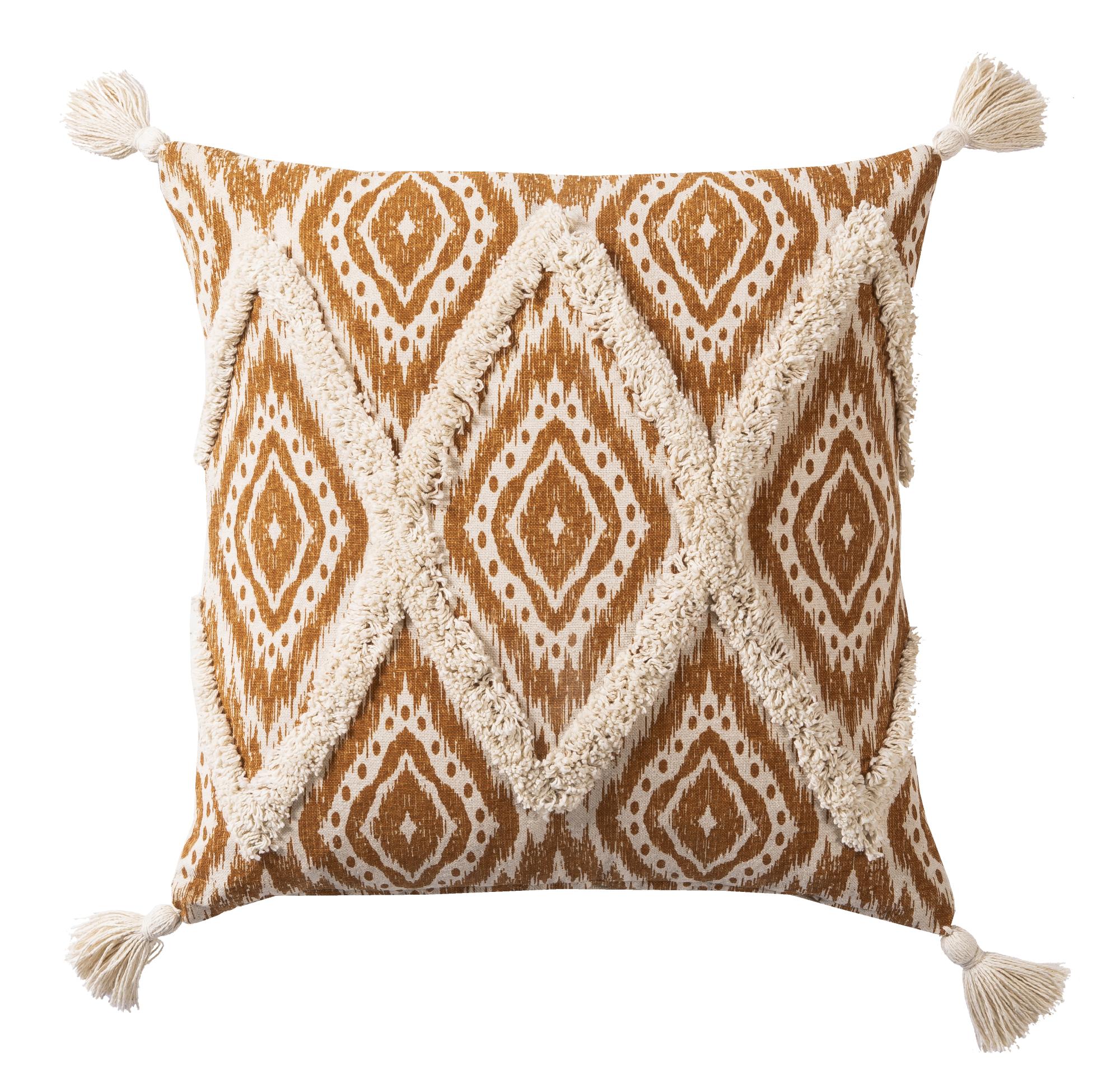 Coussin, jaune / doré l.40 x H.40 cm | Leroy Merlin