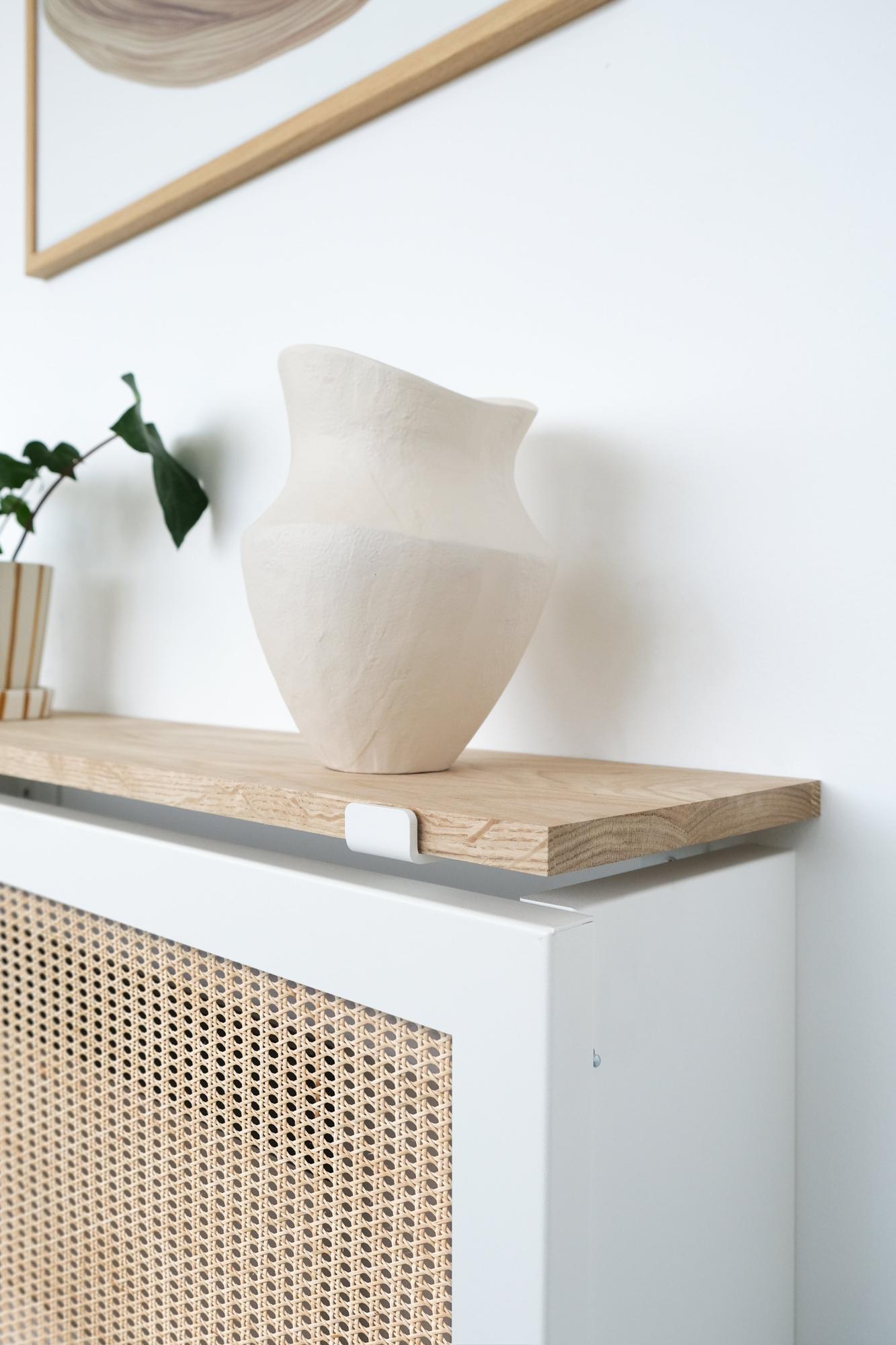 Cache-radiateur cannage 90 blanc sable | Leroy Merlin