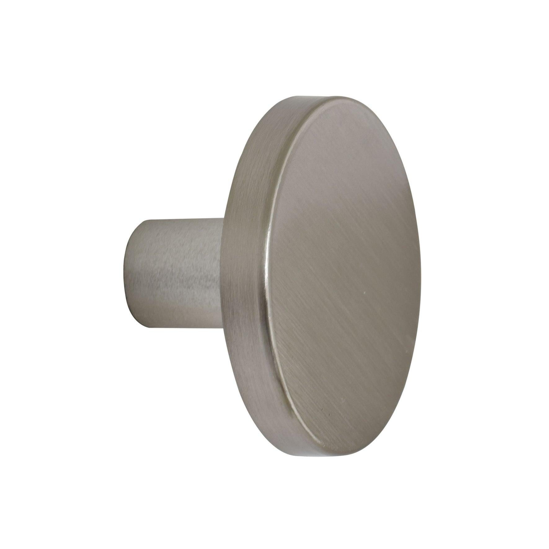 Patère à visser, gris / argent Ronde EVOLUDIS | Leroy Merlin