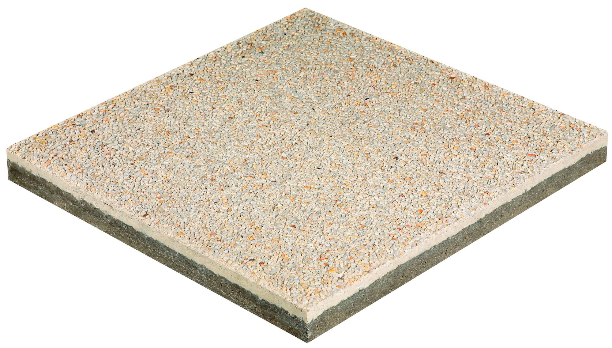 Dalle béton jaune singhoffen, L.50 x l.50 cm x Ep.410 mm | Leroy Merlin