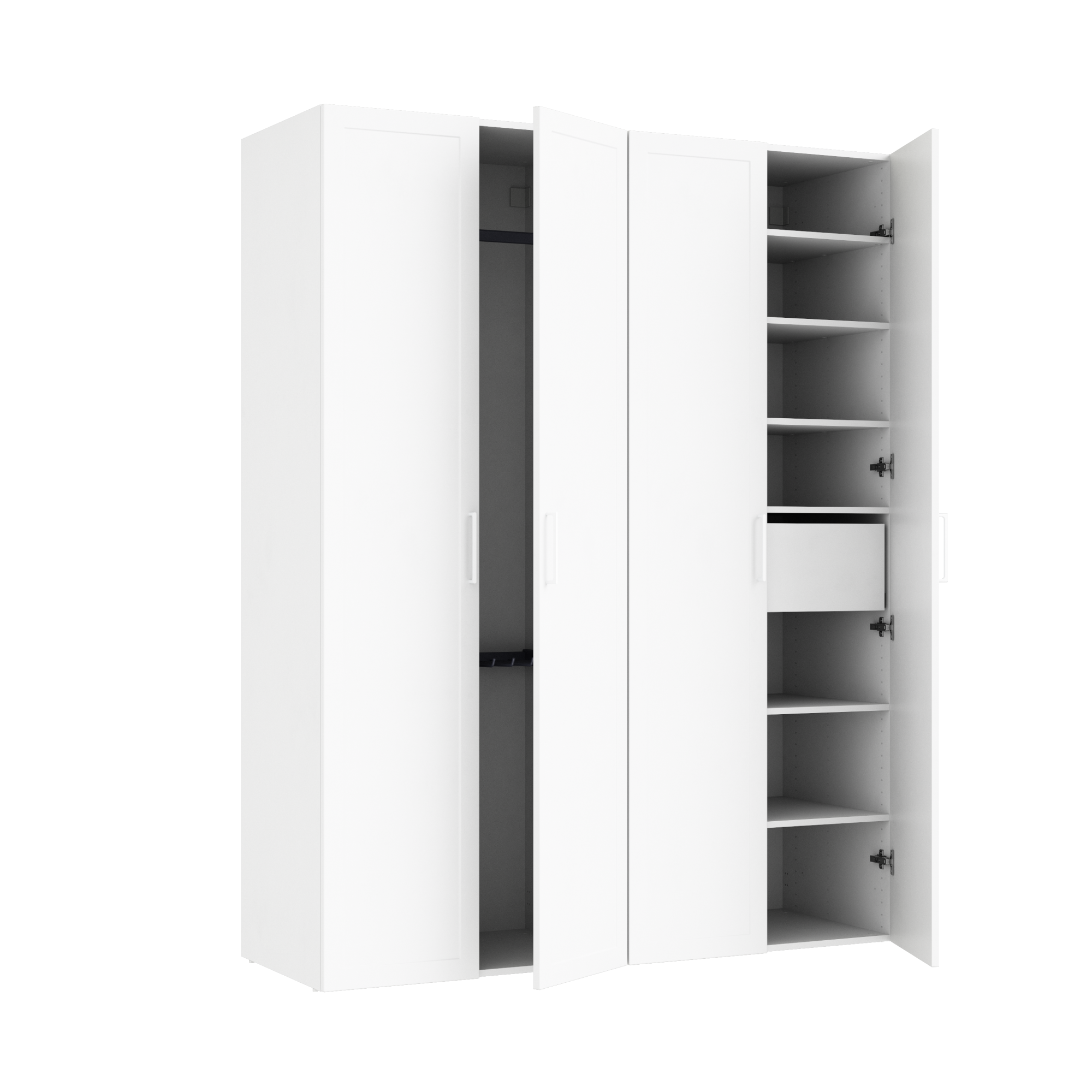 Dressing SPACEO Evo'M blanc H.204.8 x l.160 x P.54 cm | Leroy Merlin