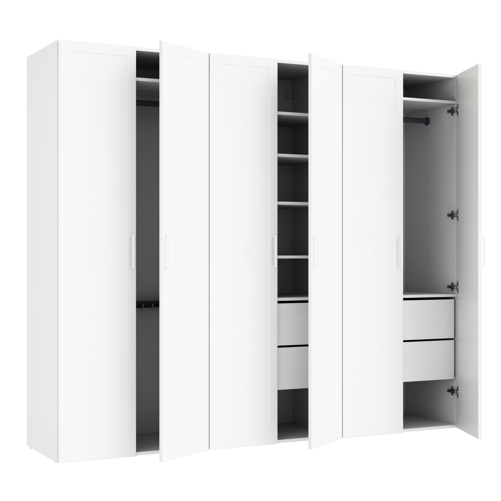 Dressing SPACEO Evo'M blanc H.204.8 x l.240 x P.54 cm | Leroy Merlin