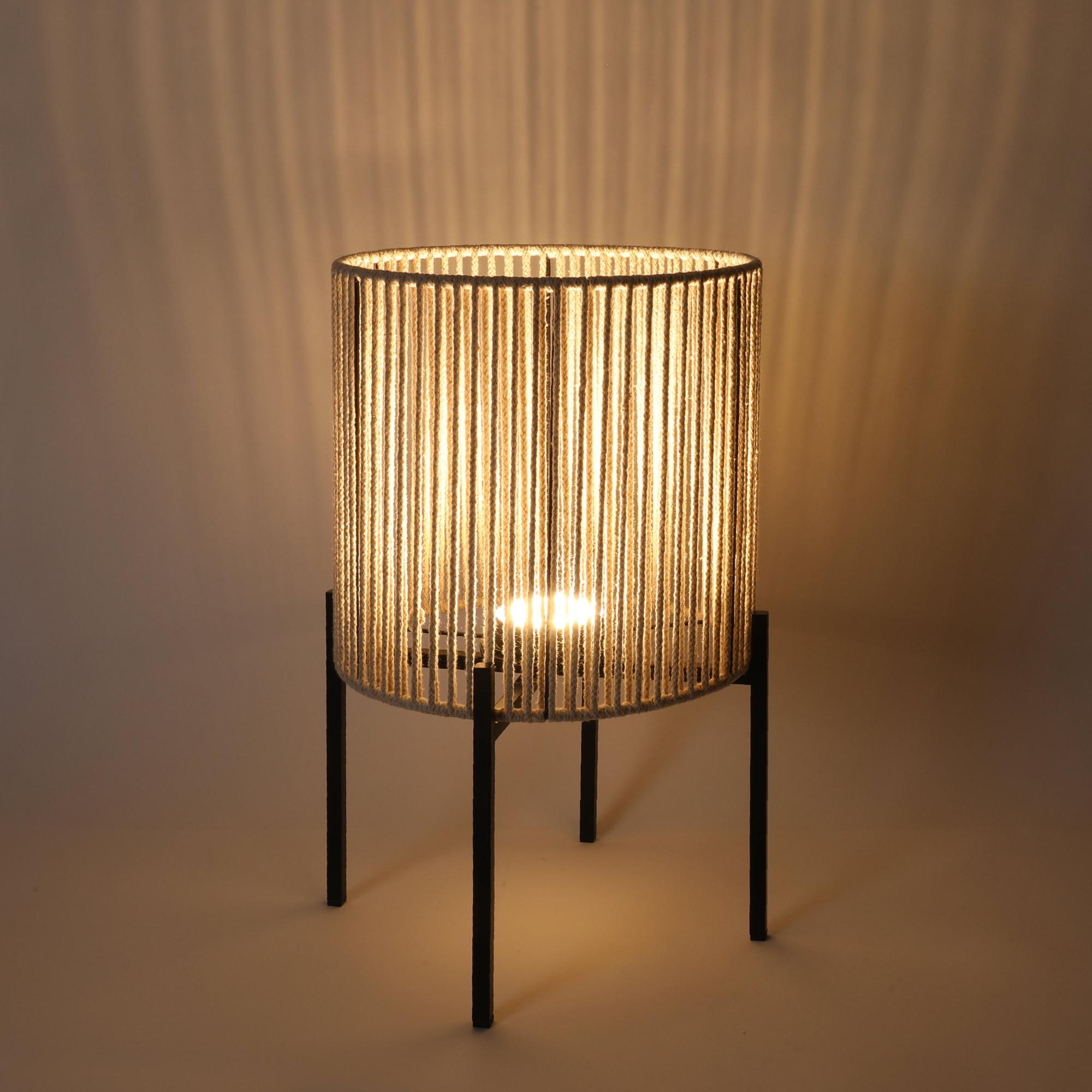 Lampe de table nomade Capri module led 1500 Lumen beige LUSSIOL | Leroy Merlin