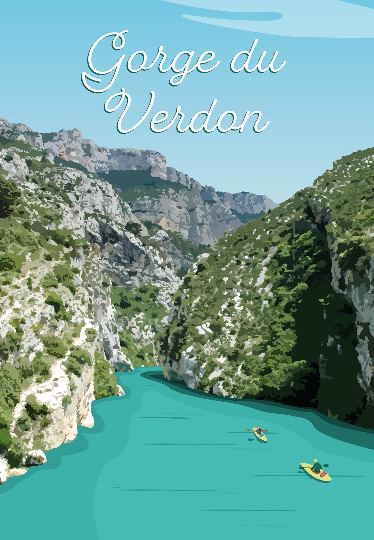 Toile imprimée G DU VERDON ILLU, multicolore CEANOTHE l.65 x H.45 cm ... Toile imprimée G DU VERDON ILLU, multicolore CEANOTHE l.65 x H.45 cm ...