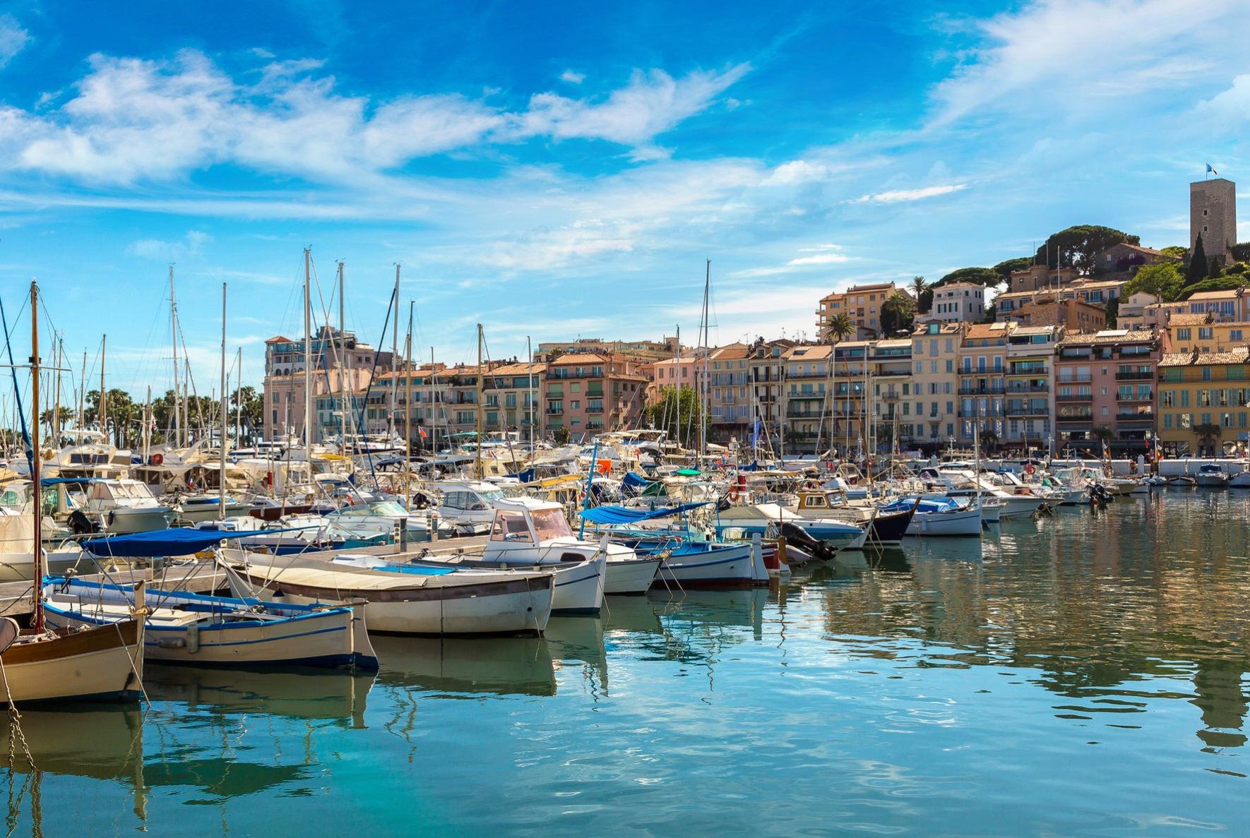 Toile imprimée NICE PORT, multicolore CEANOTHE l.97 x H.65 cm | Leroy ...