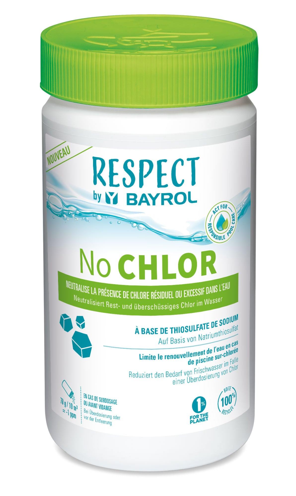 Neutralisant chlore RESPECT BY BAYROL, 1kg | Leroy Merlin