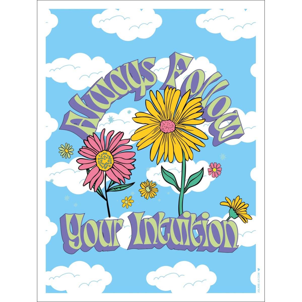 Affiche Intuition, assorti BLUE ART l.50 x H.40 cm | Leroy Merlin