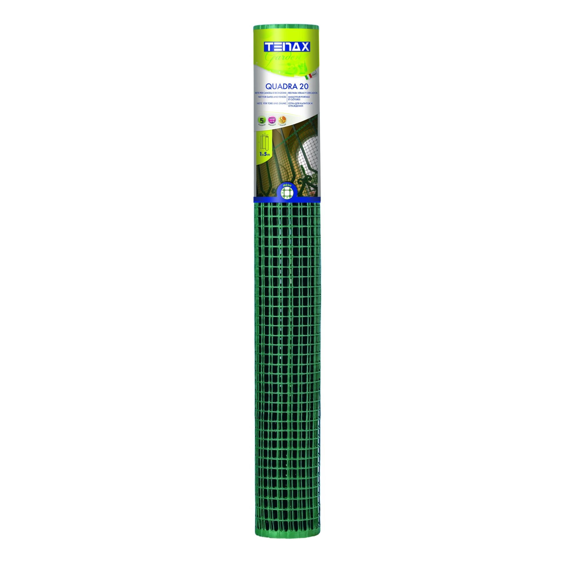 Rete in plastica Quadra 20 verde H 1 x L 5 m | Leroy Merlin
