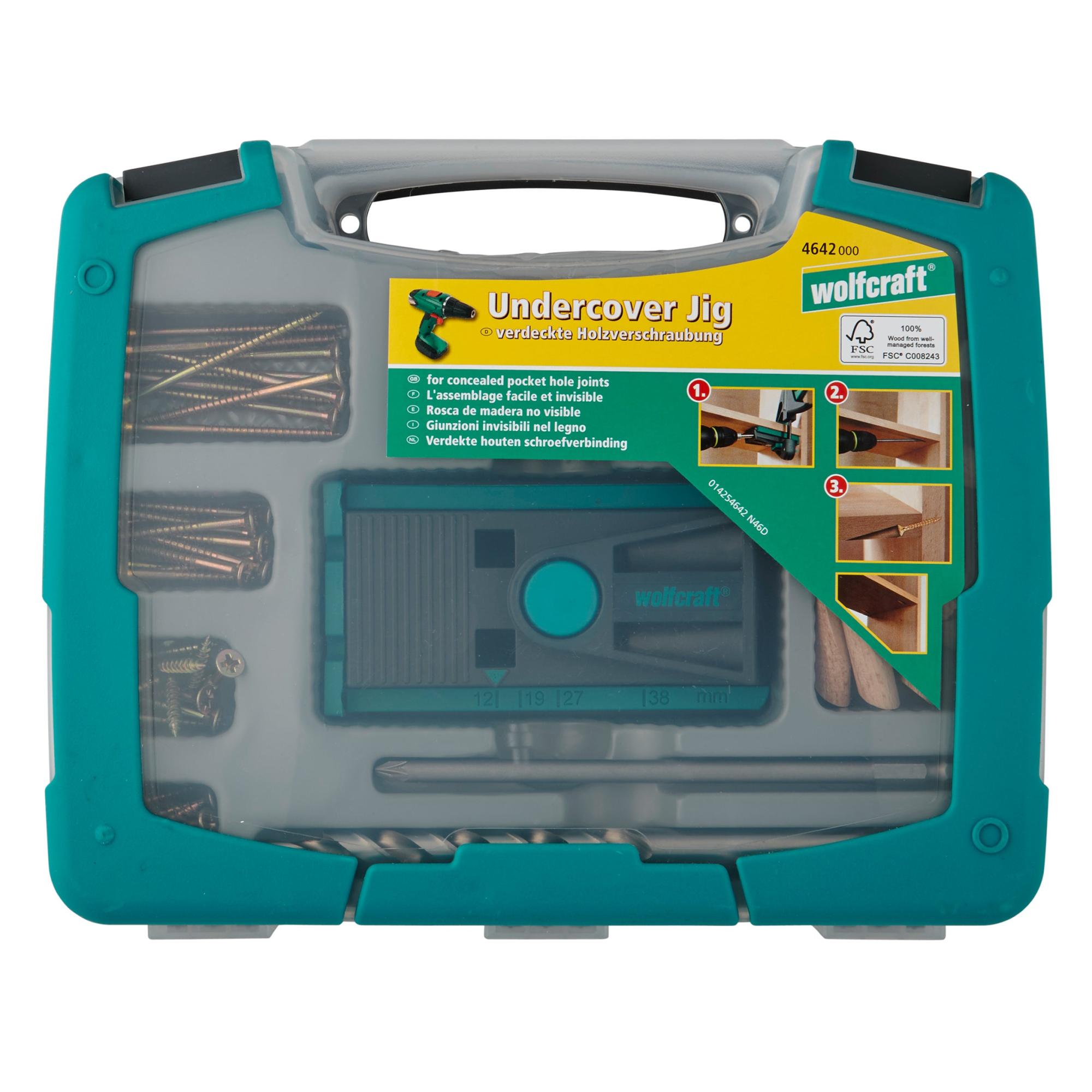 Set di spinatura WOLFCRAFT Undercover Jig in poliammide 208 x 256 mm ...