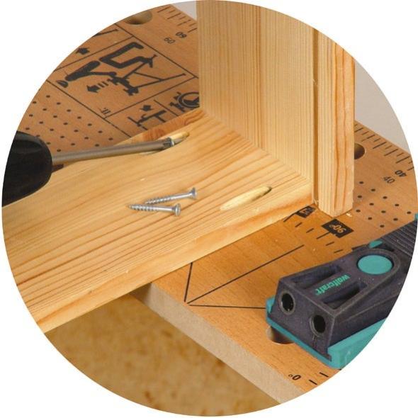 Set di spinatura WOLFCRAFT Undercover Jig in poliammide 208 x 255 mm ...