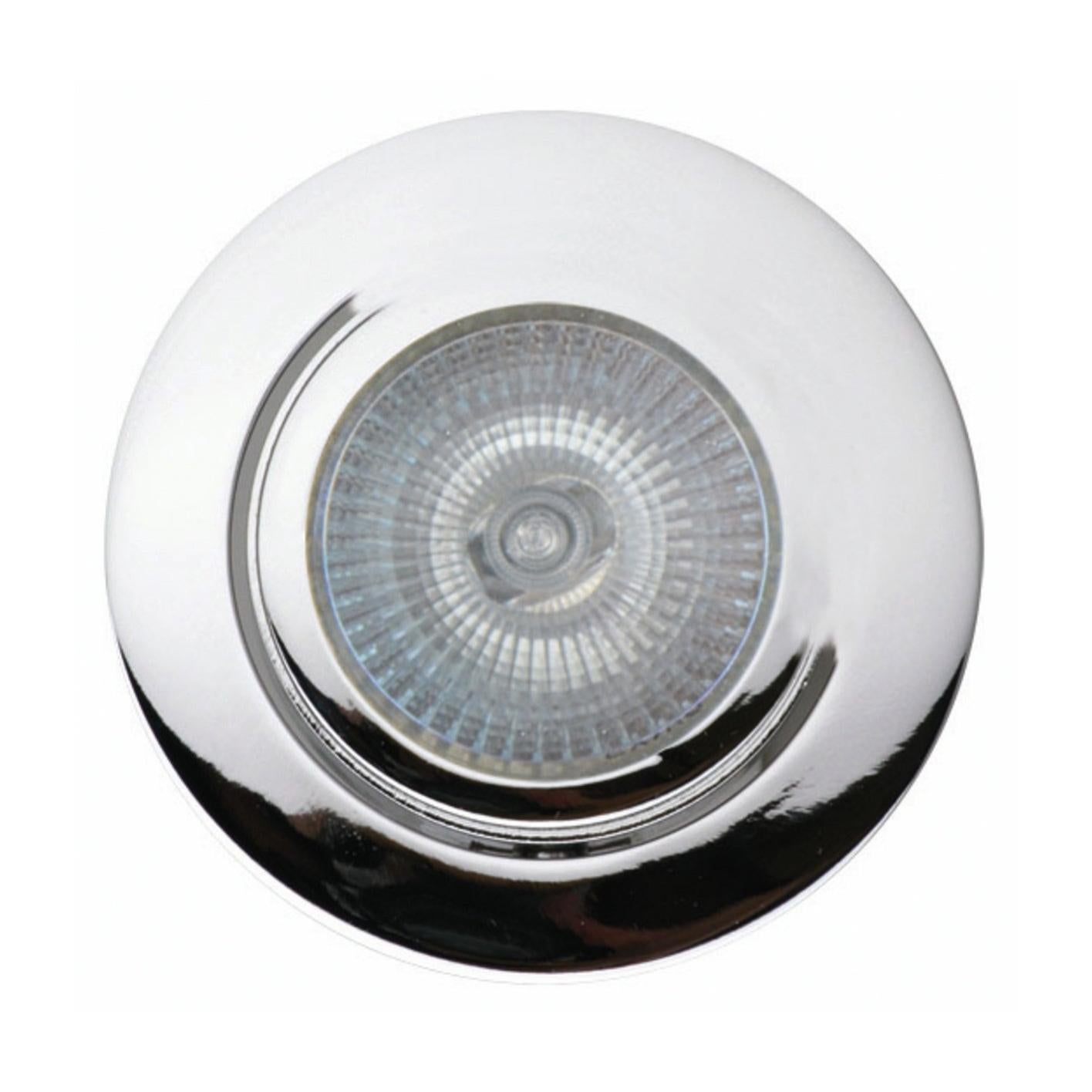 Faretto da incasso Lampada alogena tondo cromo, luce bianco caldo ...
