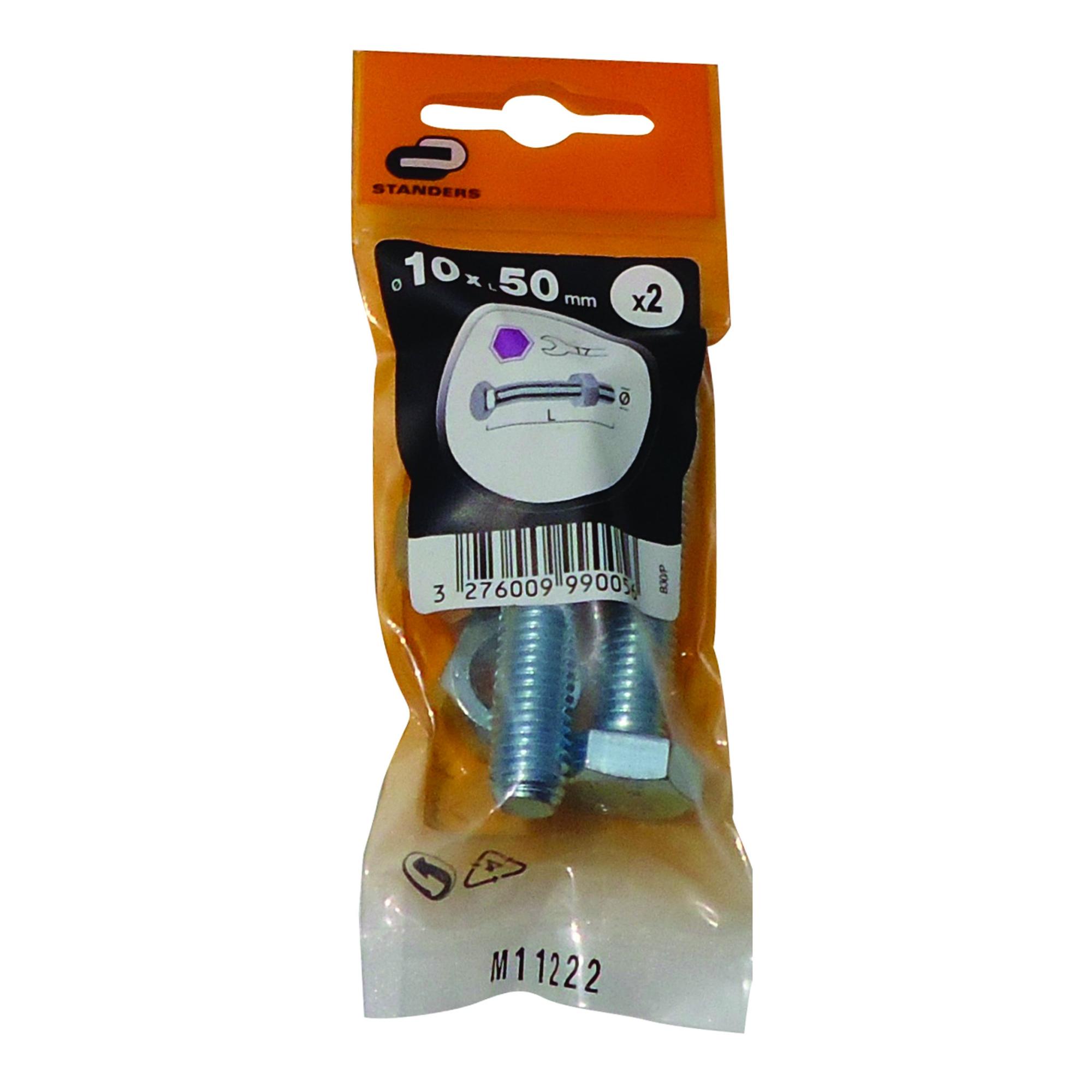 Bullone testa esagonale L 50 x Ø M10 mm, 2 pezzi | Leroy Merlin