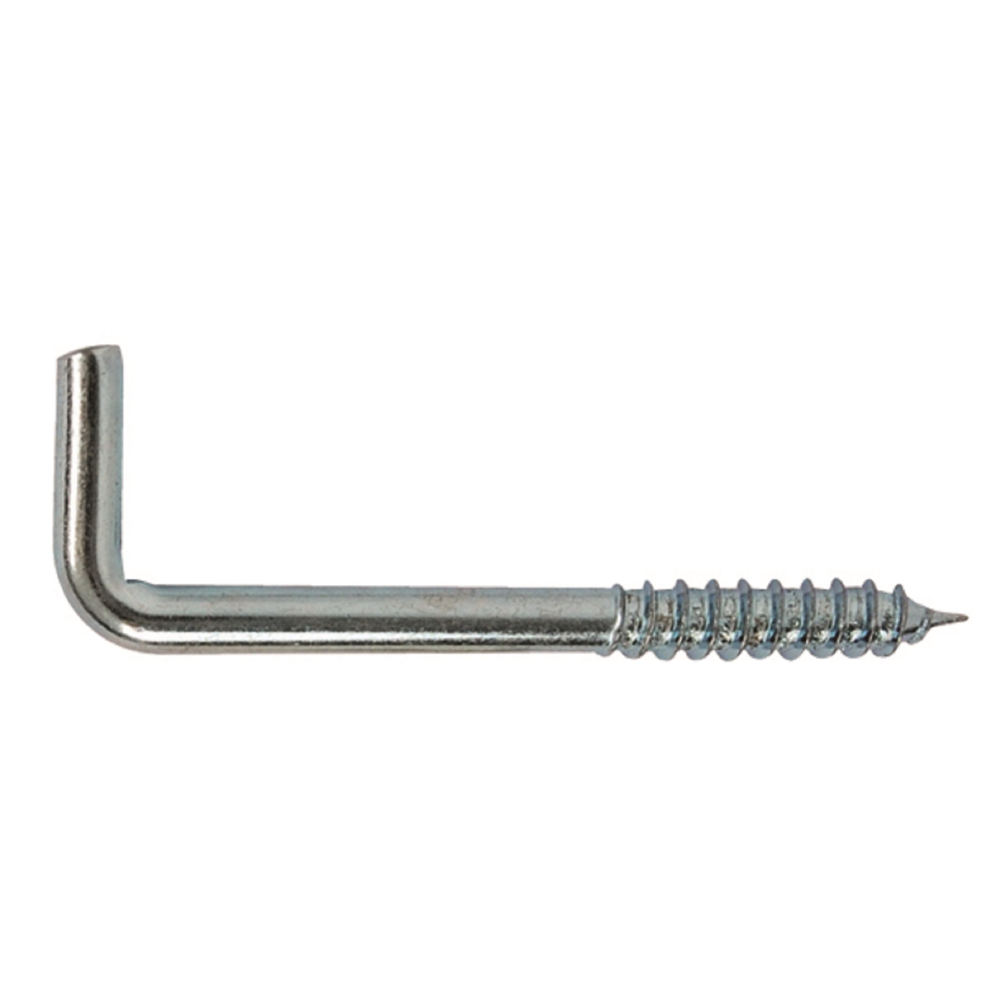 Gancio a vite a forma di l. in acciaio zincato grigio / argento L 70 x ...
