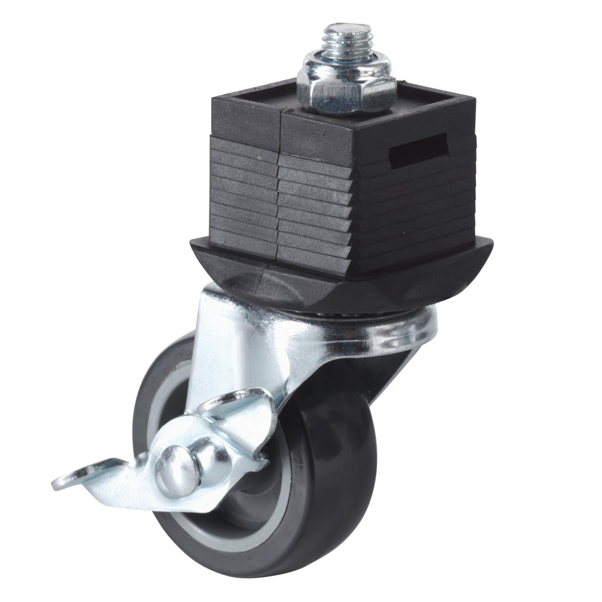 Ruota piroettante WOLFCRAFT in plastica grigio e nero Ø 47 mm | Leroy ...