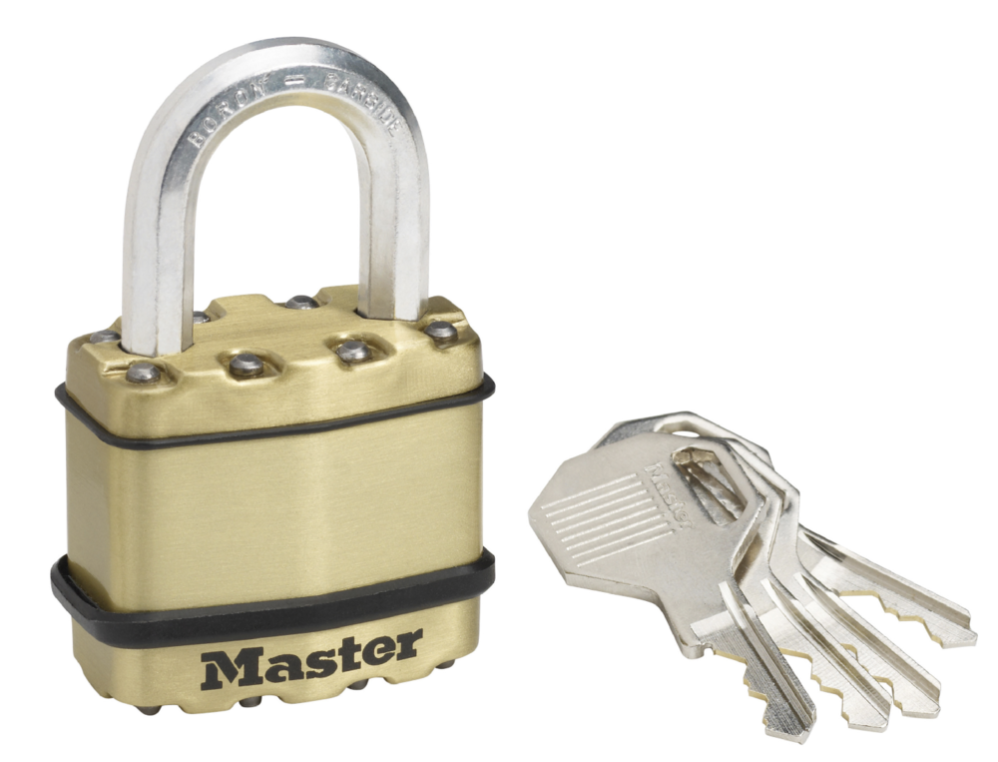Lucchetto con chiave MASTER LOCK in acciaio ansa H 24 x L 20 x Ø 8 mm ...