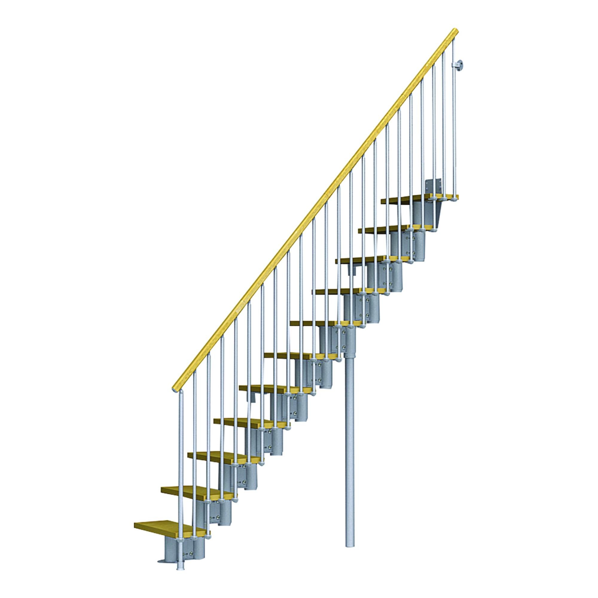 Scala a rampa dritto Mercalli FONTANOT, larghezza 64 cm, struttura in ...