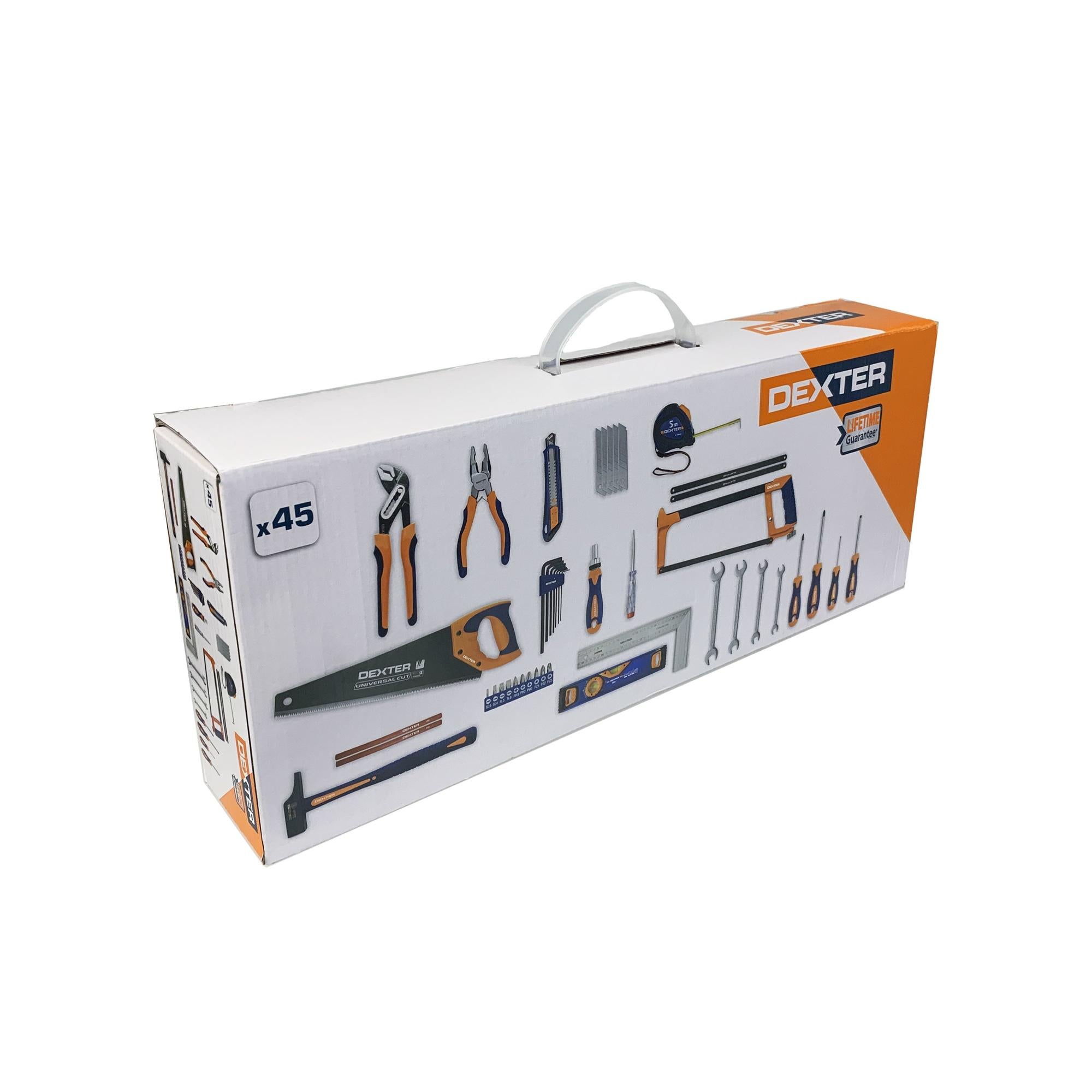 Set utensili DEXTER , 45 pezzi | Leroy Merlin