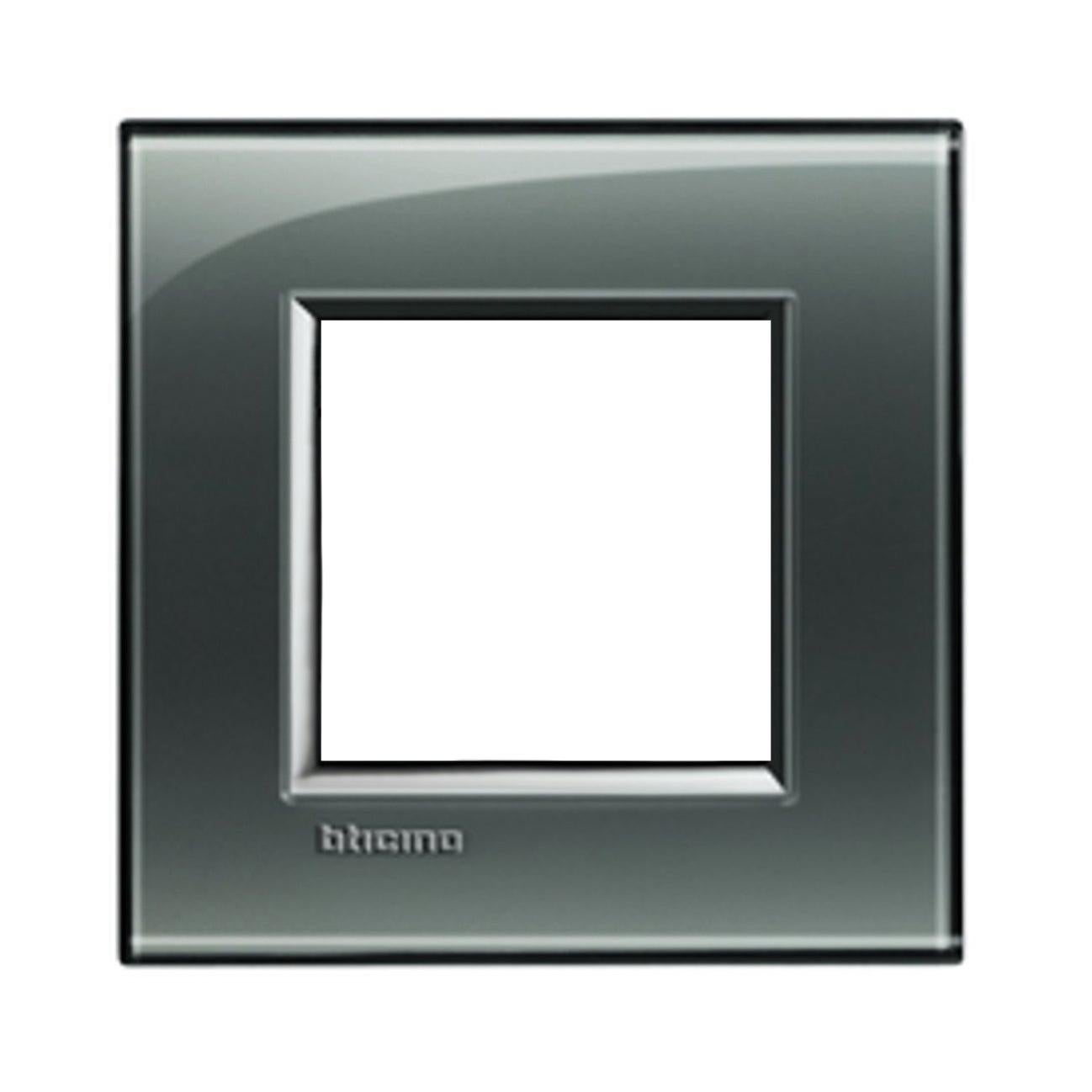 Placca BTICINO Living light 2 moduli grigio fumo di londra | Leroy Merlin