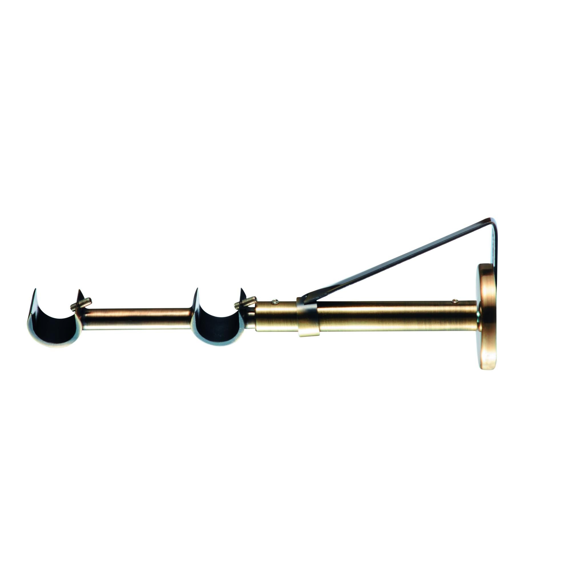 Supporto doppio aperto estensibile Ø20mm Bran in metallo oro lucido 8cm ...