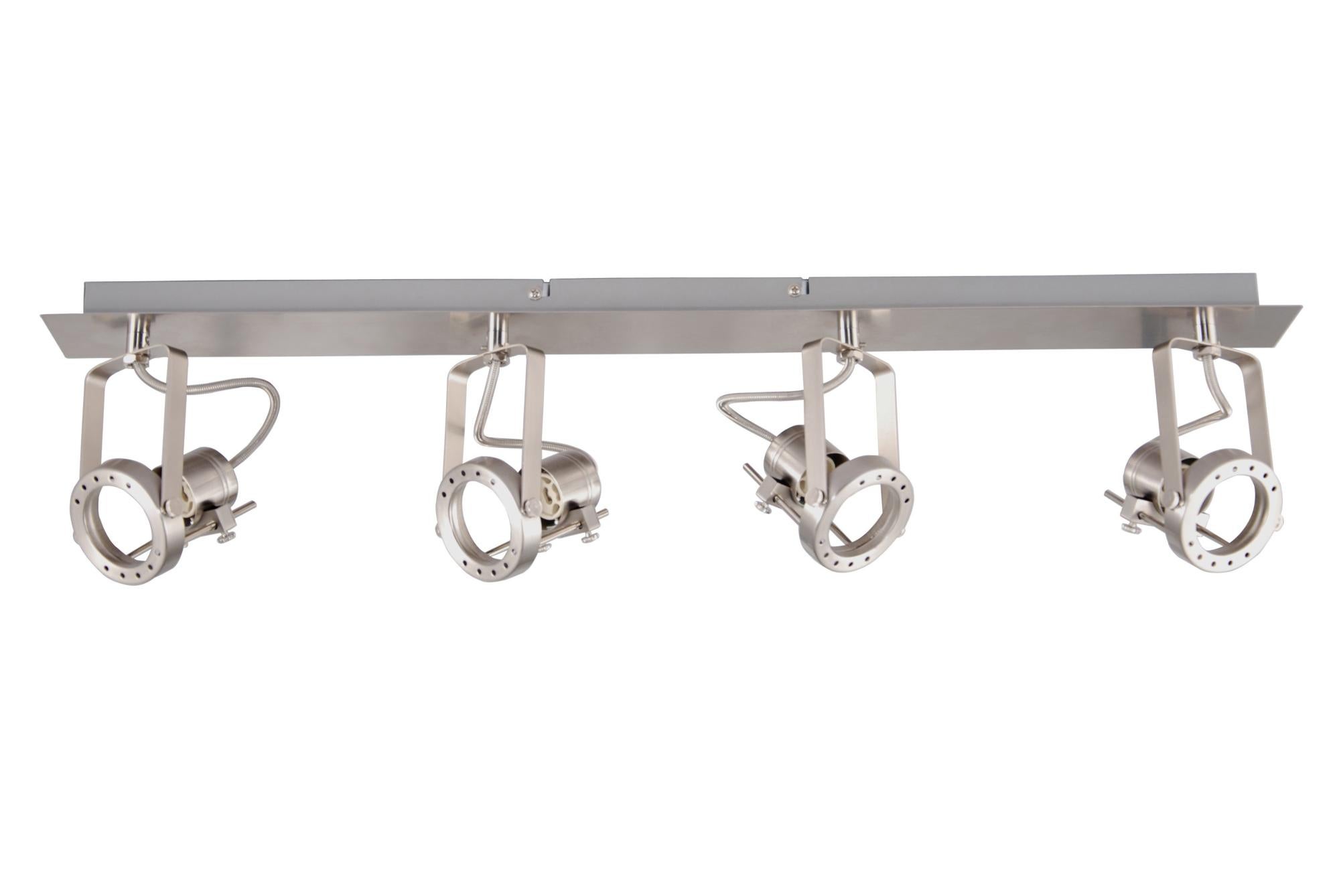 Barra di faretti 4 luci Technic cromo in inox GU10 42W INSPIRE | Leroy ...