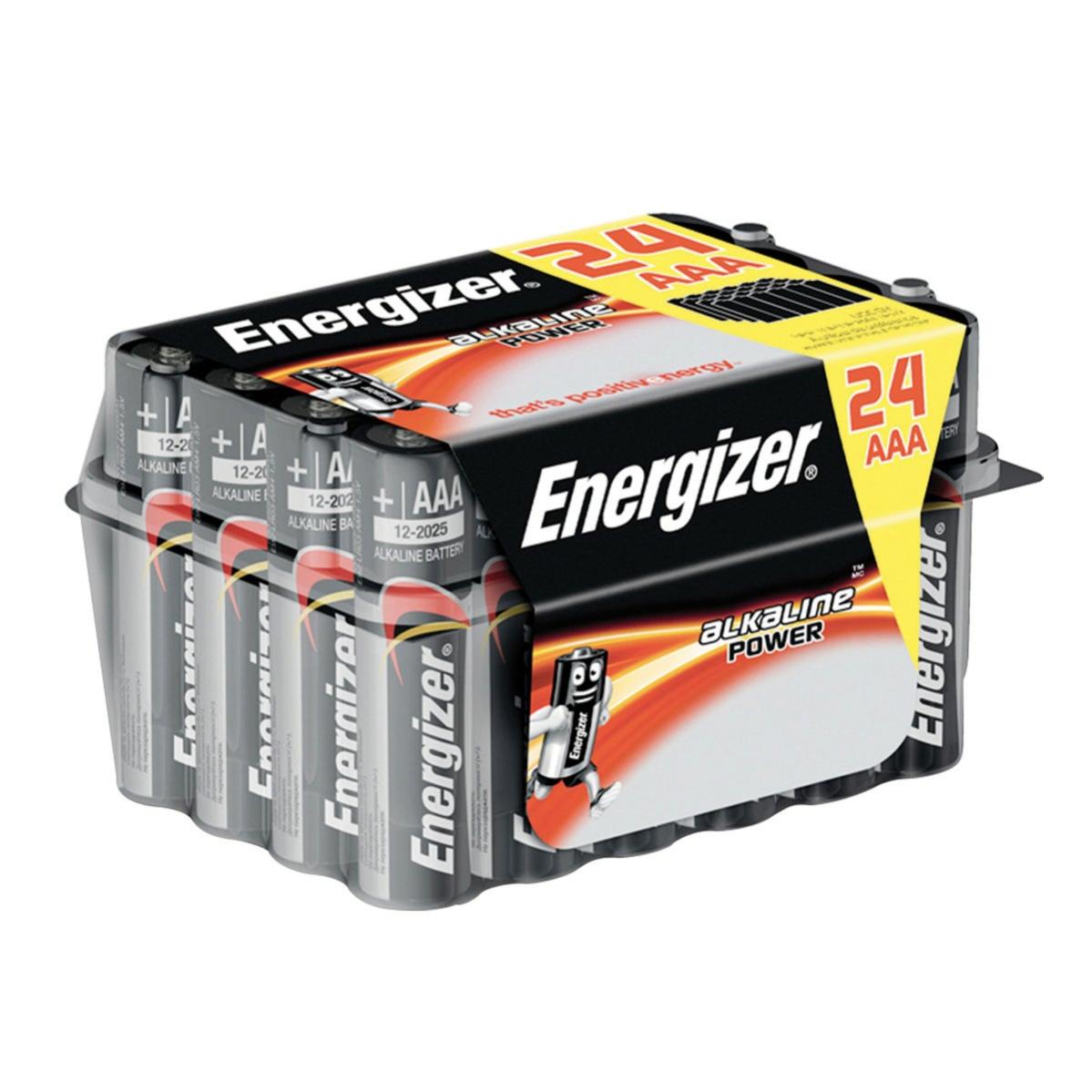 Pila LR03 AAA ENERGIZER Alkaline Power 24 batterie | Leroy Merlin