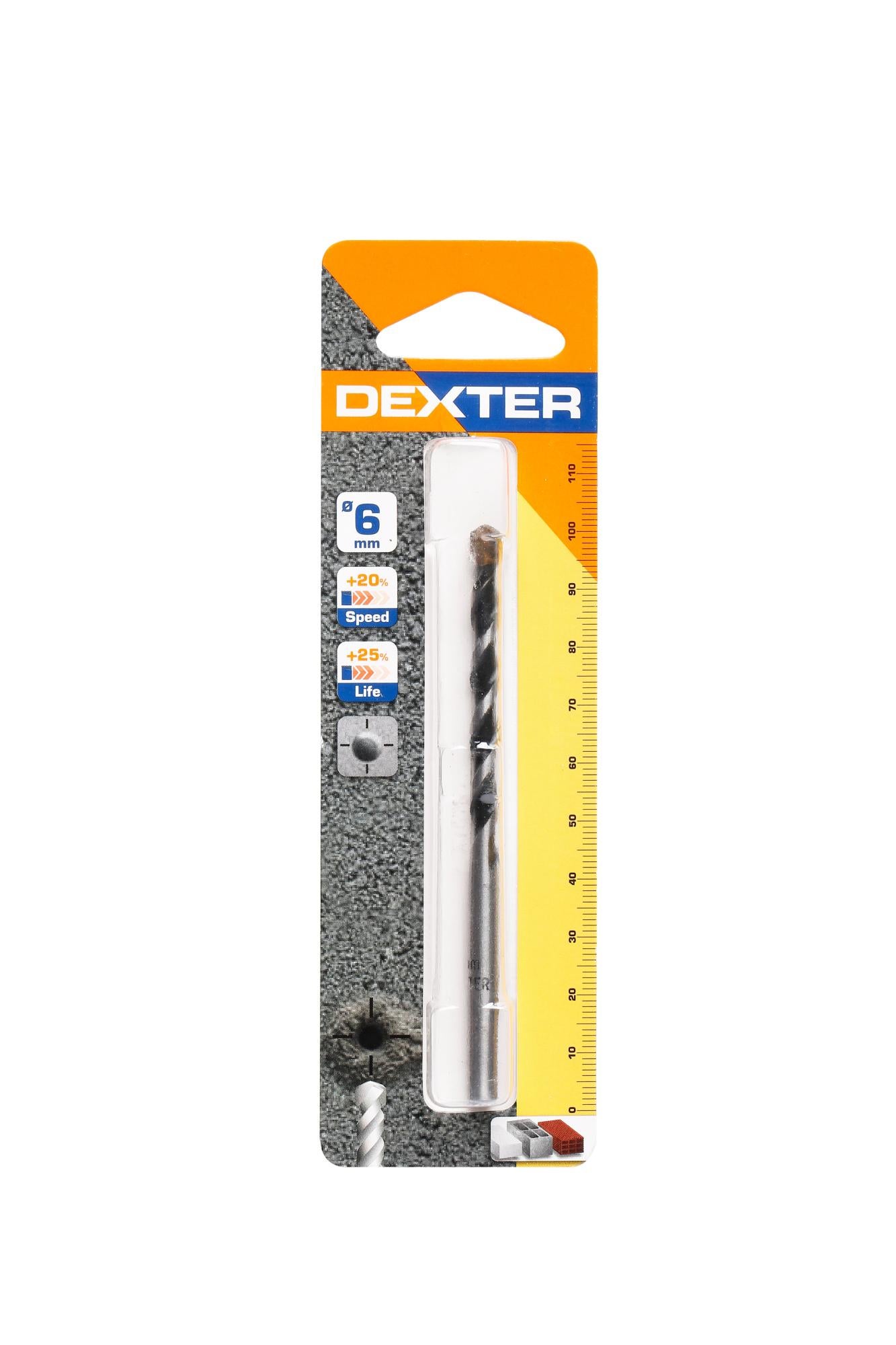 Punta per muro codolo cilindrico DEXTER 131-00640 L 100.0 mm Ø 6.0 mm ...