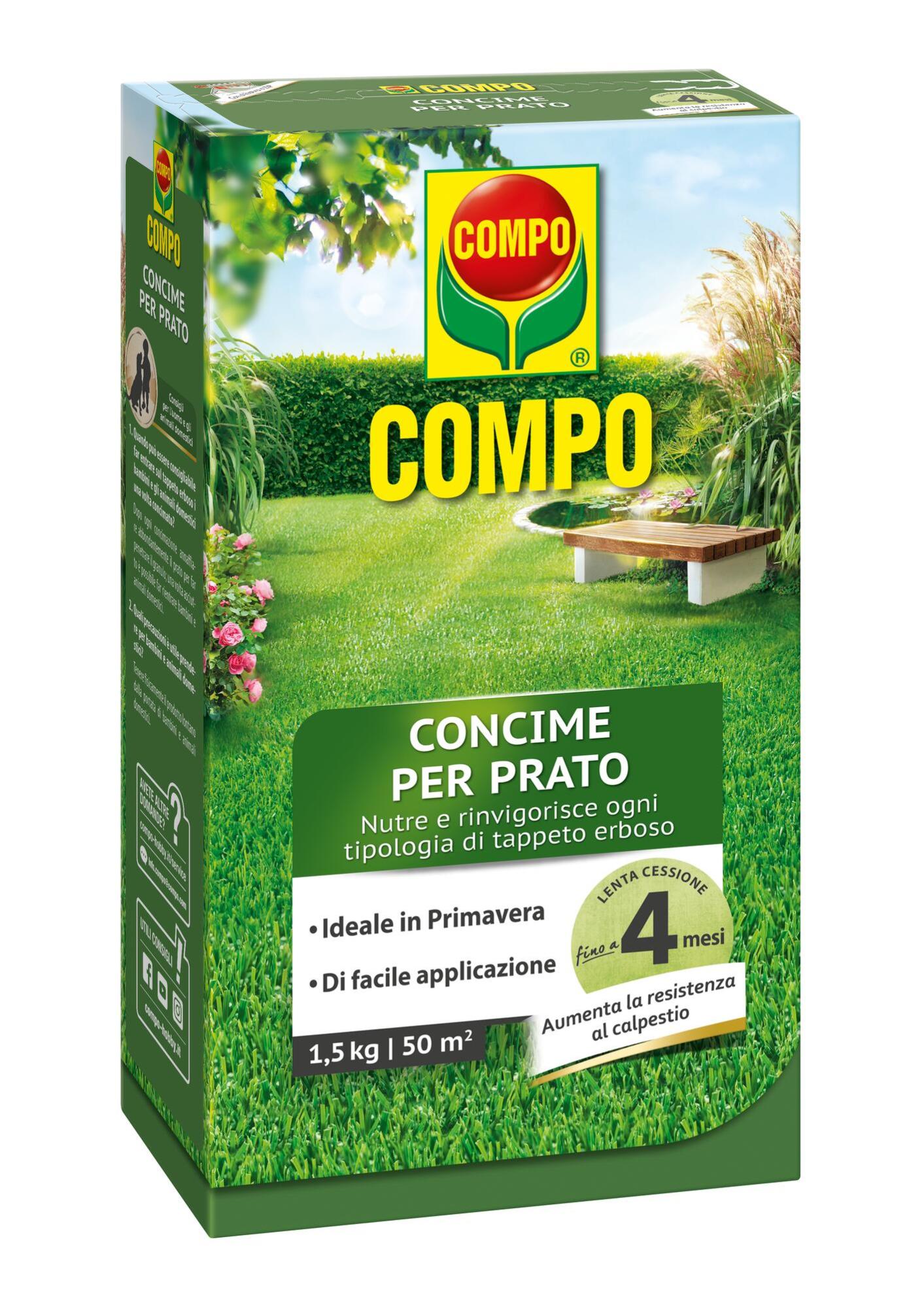 Concime per il prato granulato COMPO Floranid 1,5 Kg | Leroy Merlin