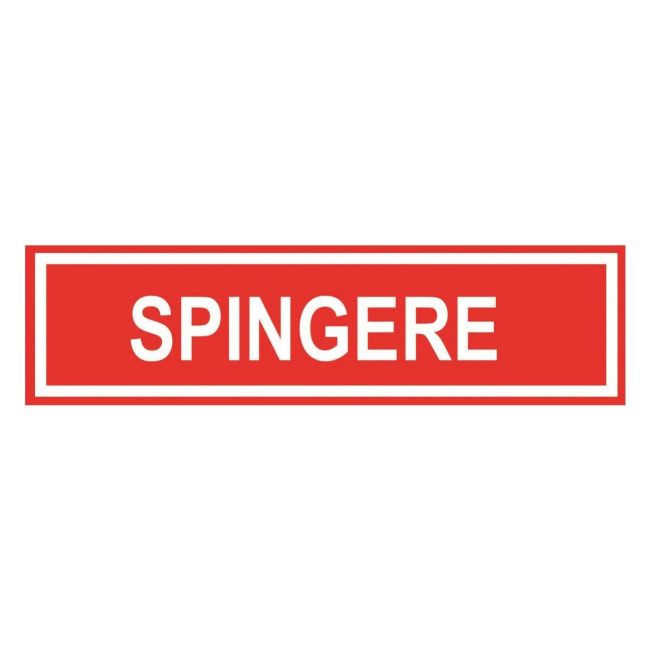 Cartello segnaletico Spingere polipropilene x 4 cm | Leroy Merlin