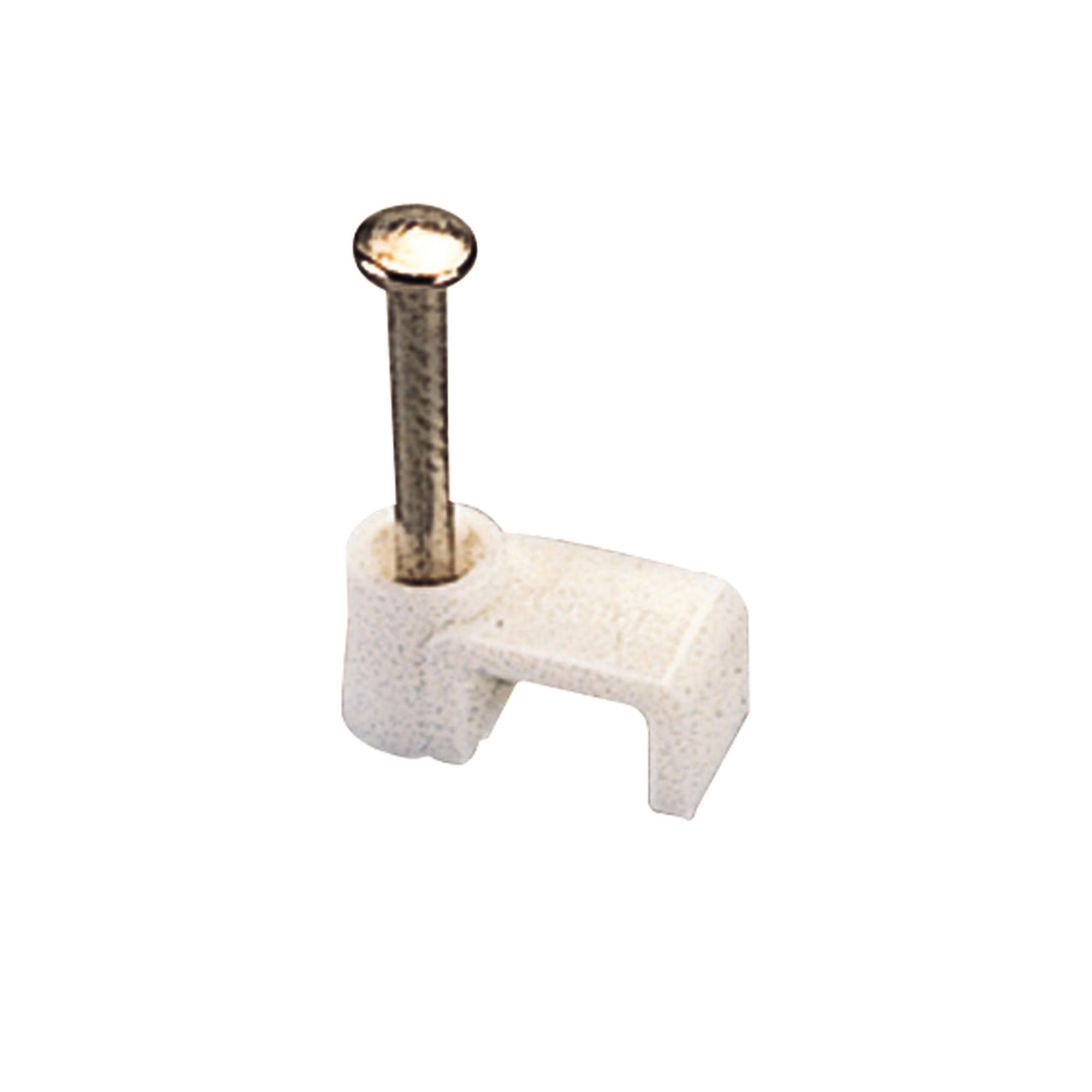 Graffetta fermacavo per piattina bianco 50 pezzi | Leroy Merlin