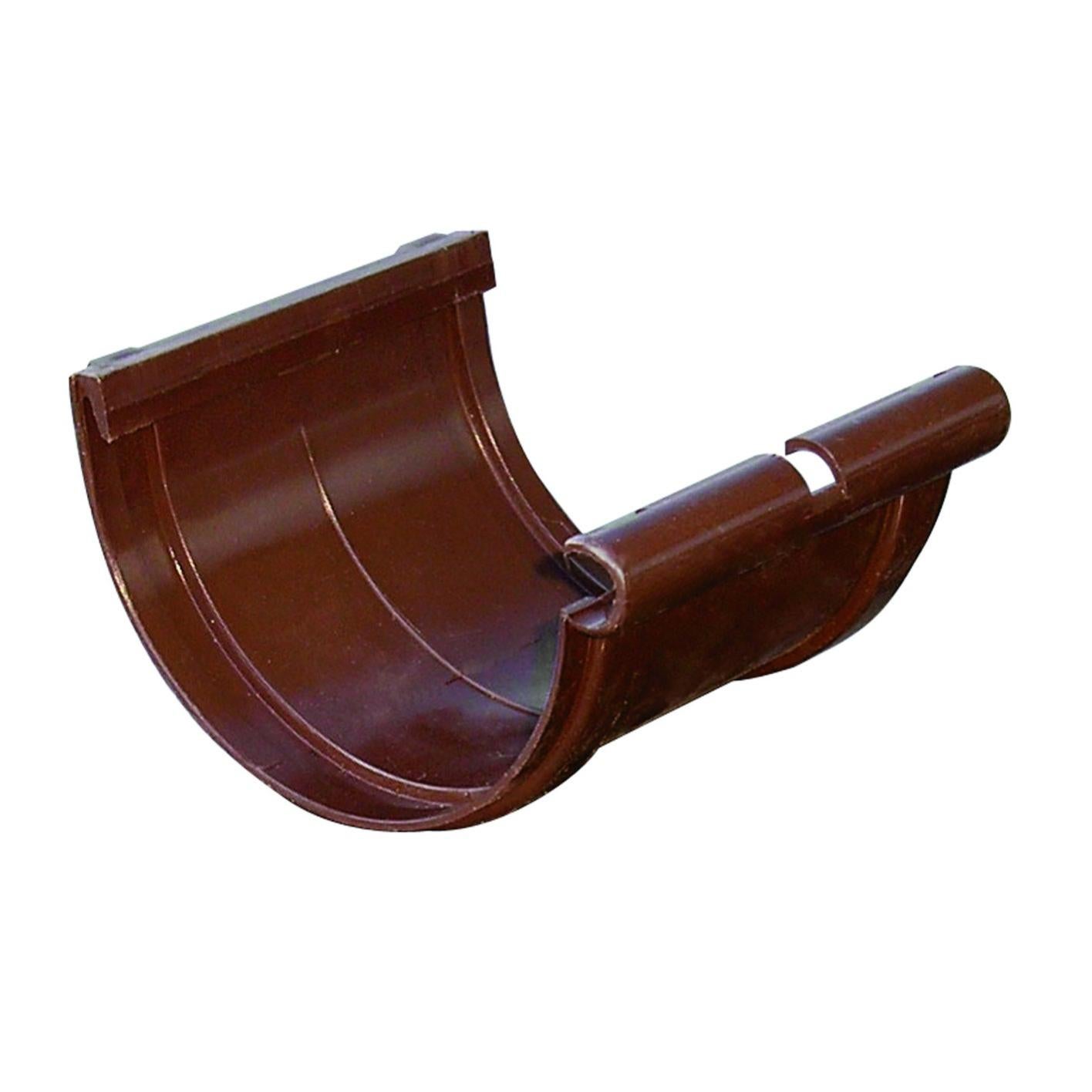 Giunto di gronda semplice marrone in pvc L 100 mm | Leroy Merlin